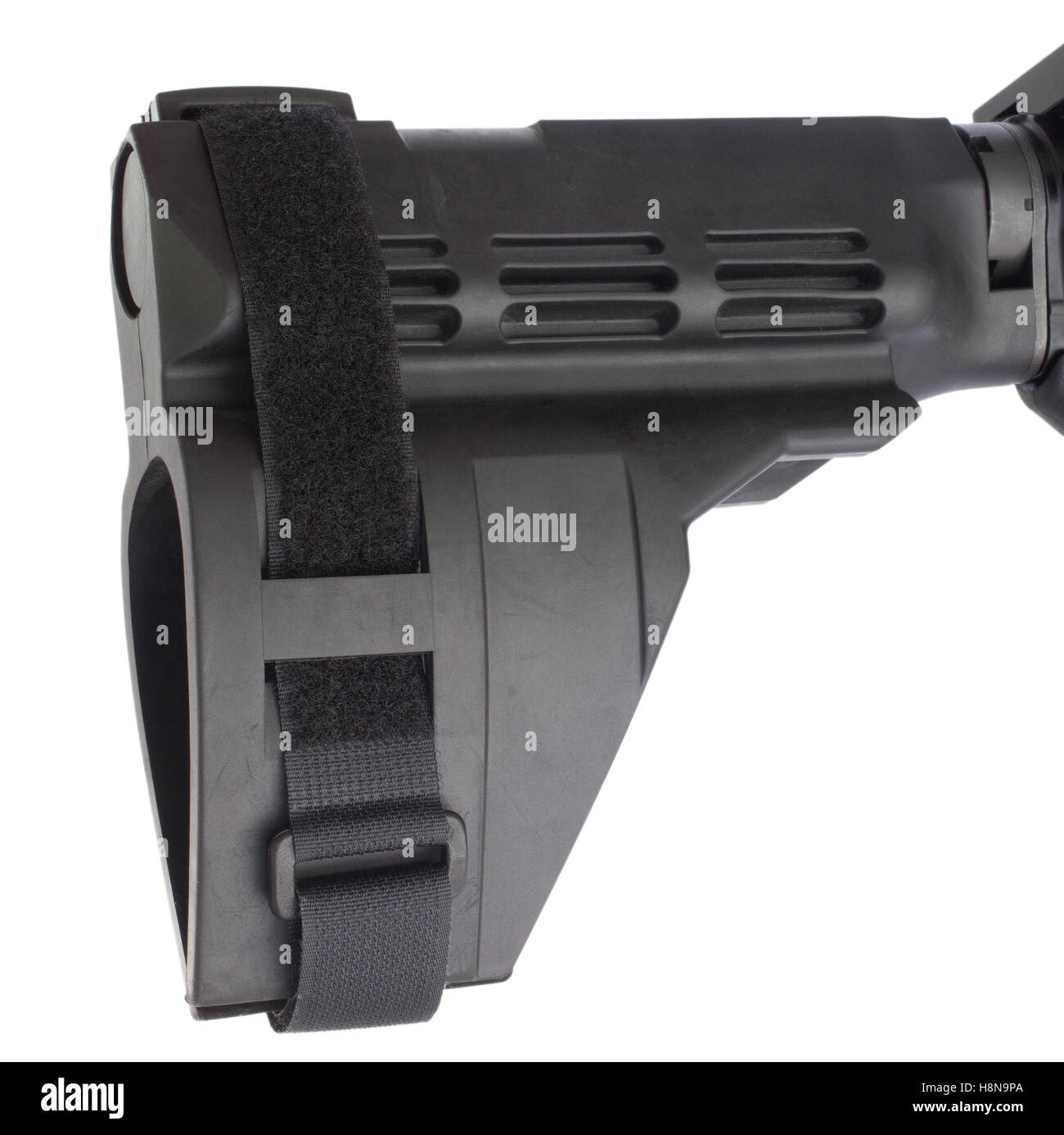Polymer stock that is used on a short semi automatic rifle Stock Photo ...