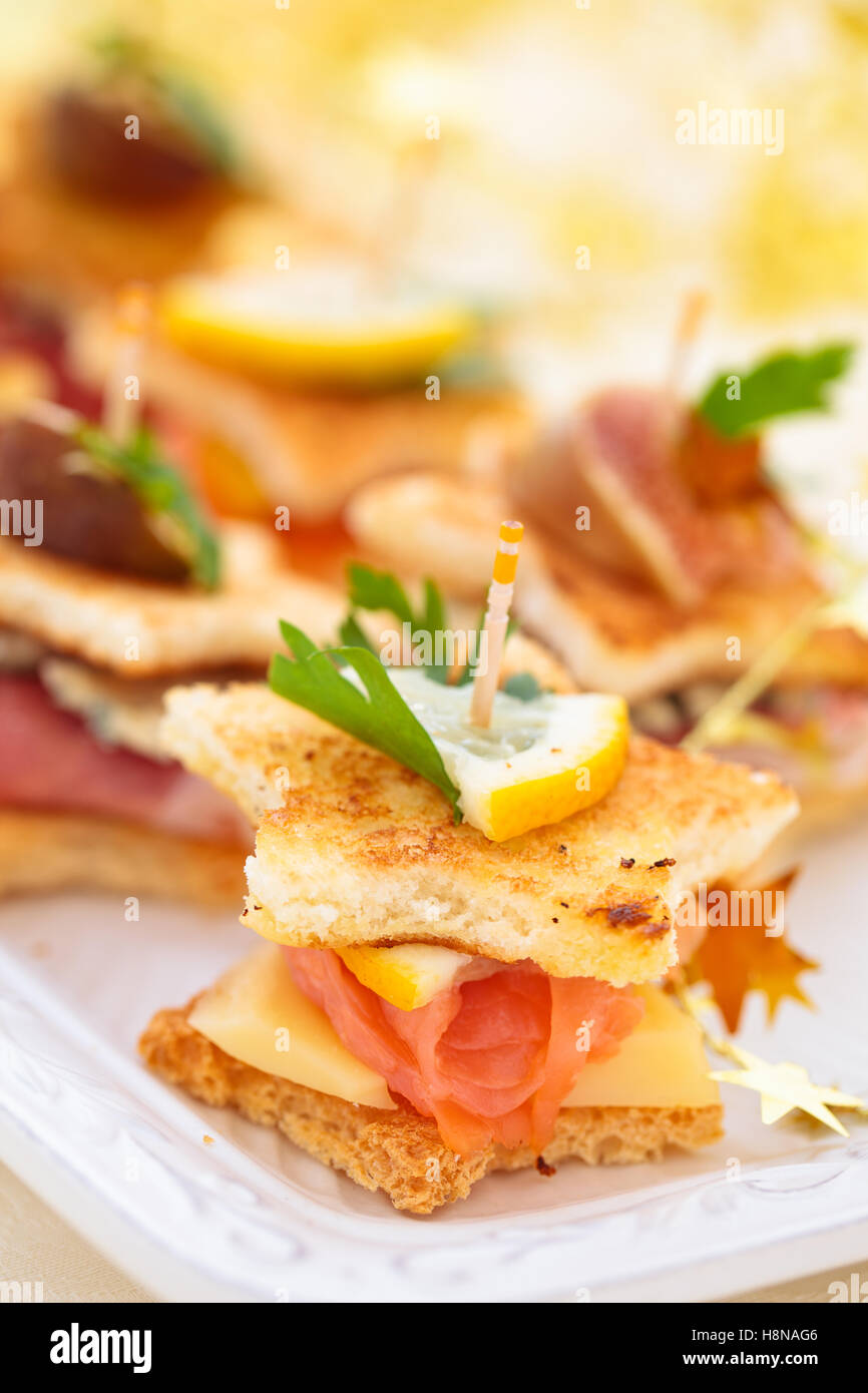 Star shaped toasts Stock Photo - Alamy