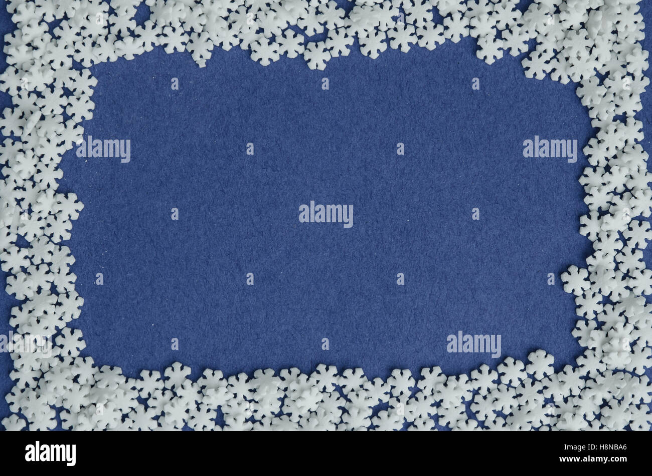 white stars frame over blue background Stock Photo - Alamy