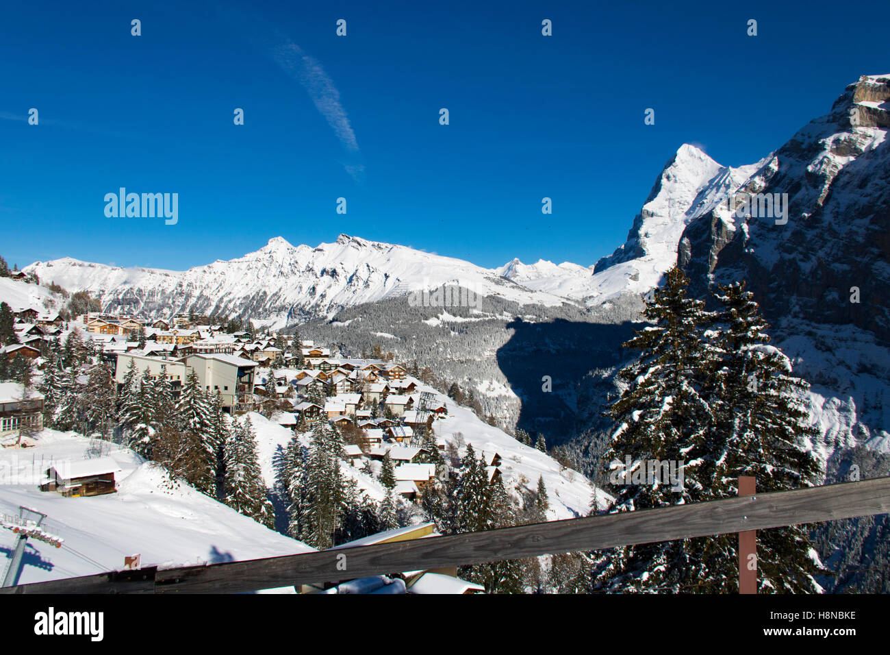 Murren village winter hi-res stock photography and images - Alamy