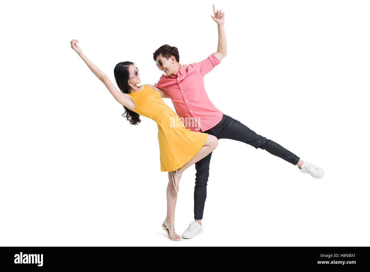 Happy young Chinese couple Stock Photo - Alamy
