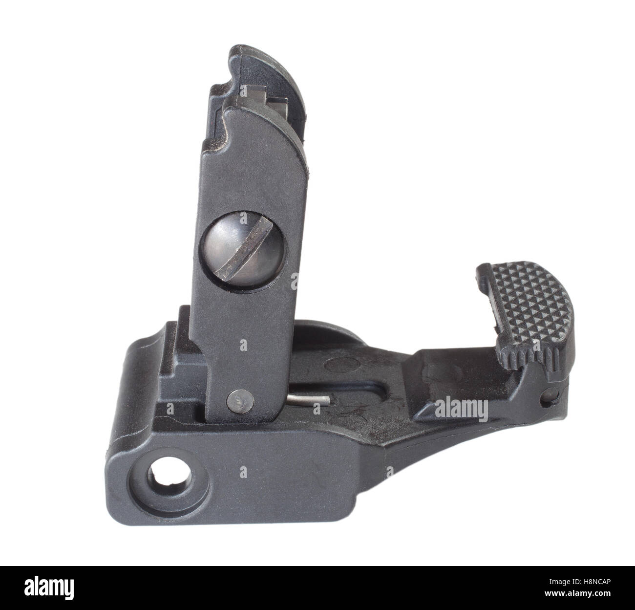 Iron sights designed for an AR-15 seen from the side Stock Photo - Alamy