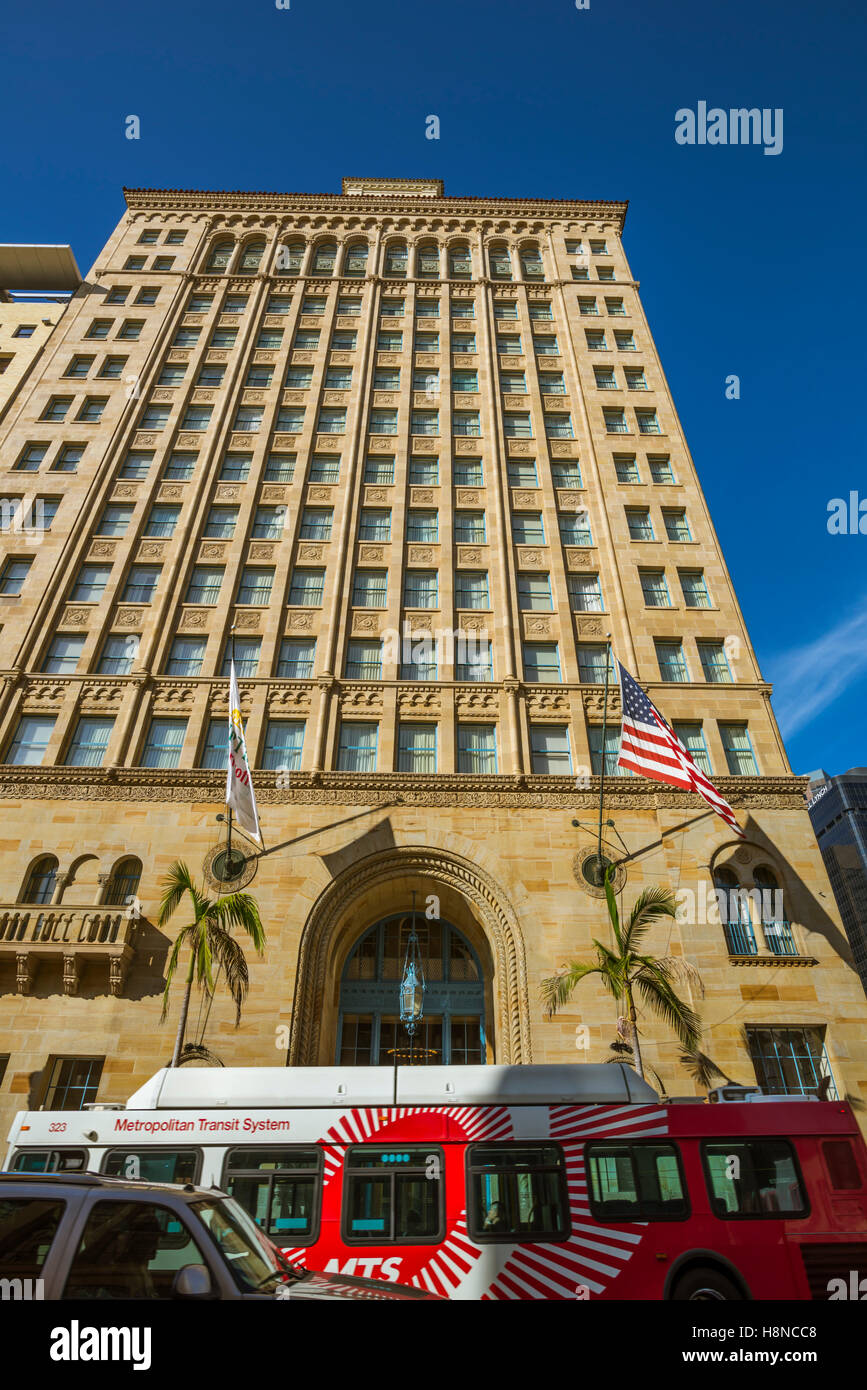 Courtyard San Diego Downtown building, Gaslamp District, San Diego ...