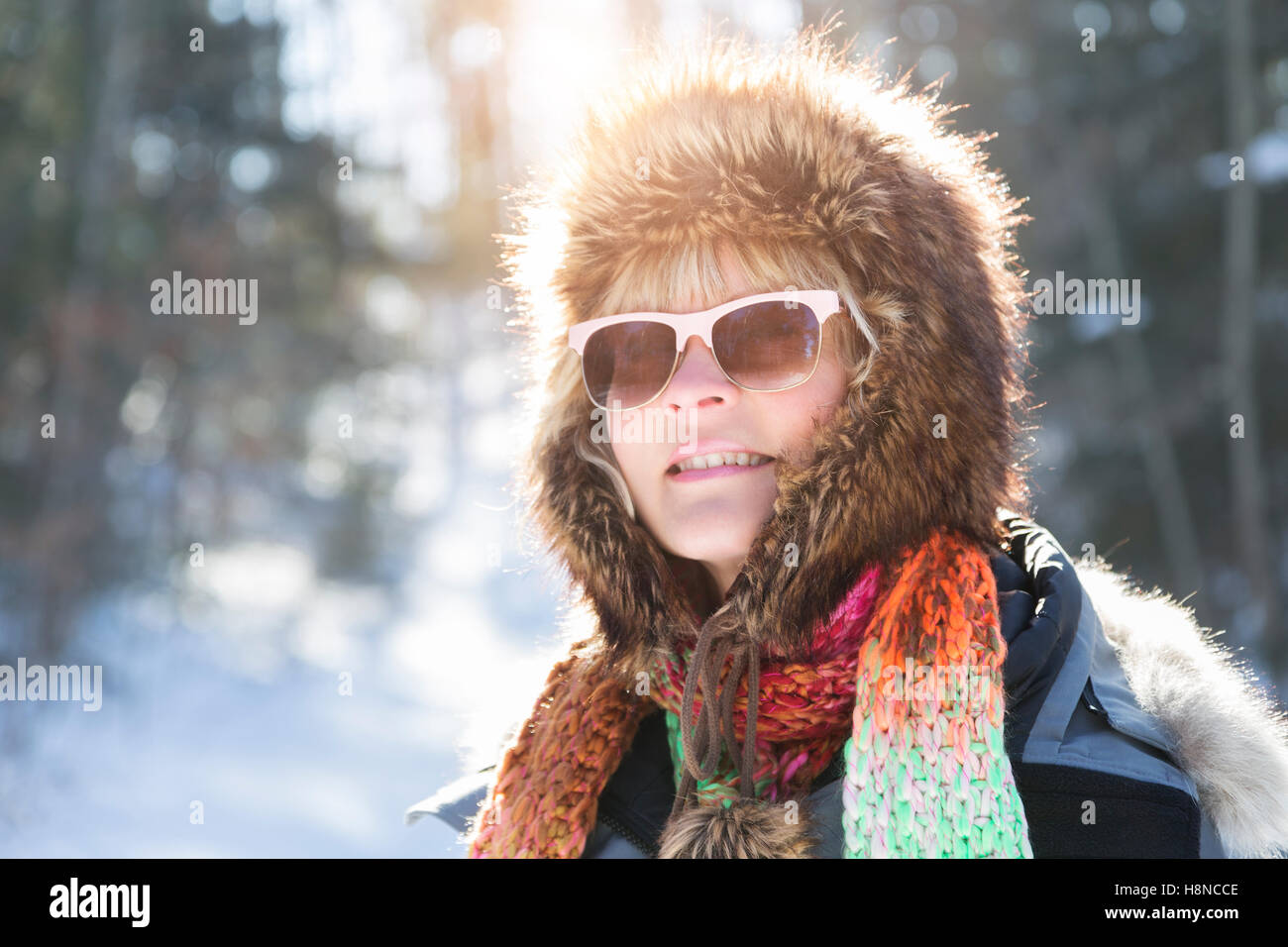 Winter portrait woman hi-res stock photography and images - Alamy