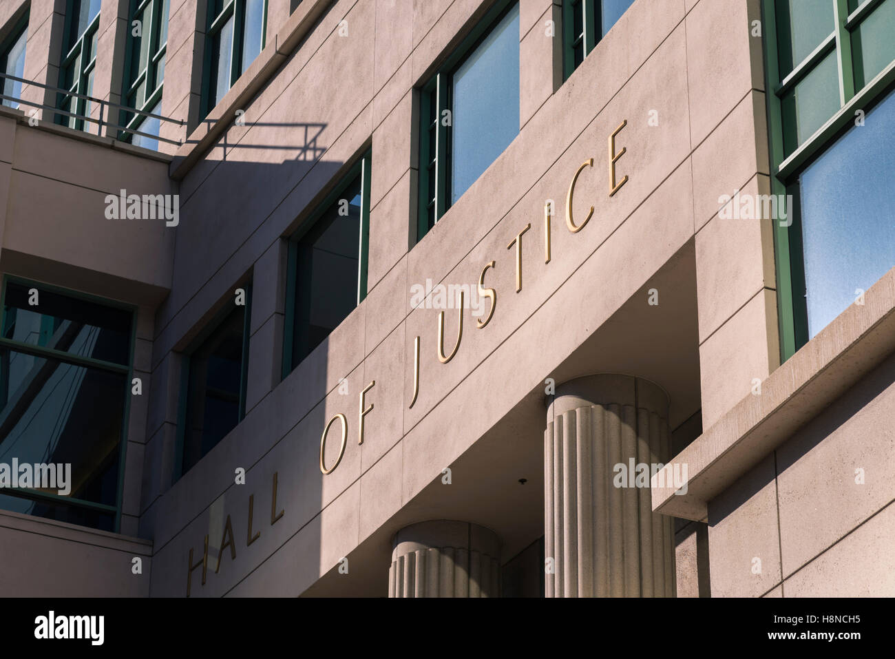 Hall of Justice building, Downtown San Diego, California, USA Stock ...
