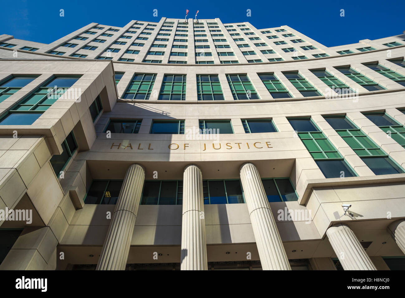 Hall of Justice building, Downtown San Diego, California, USA Stock ...