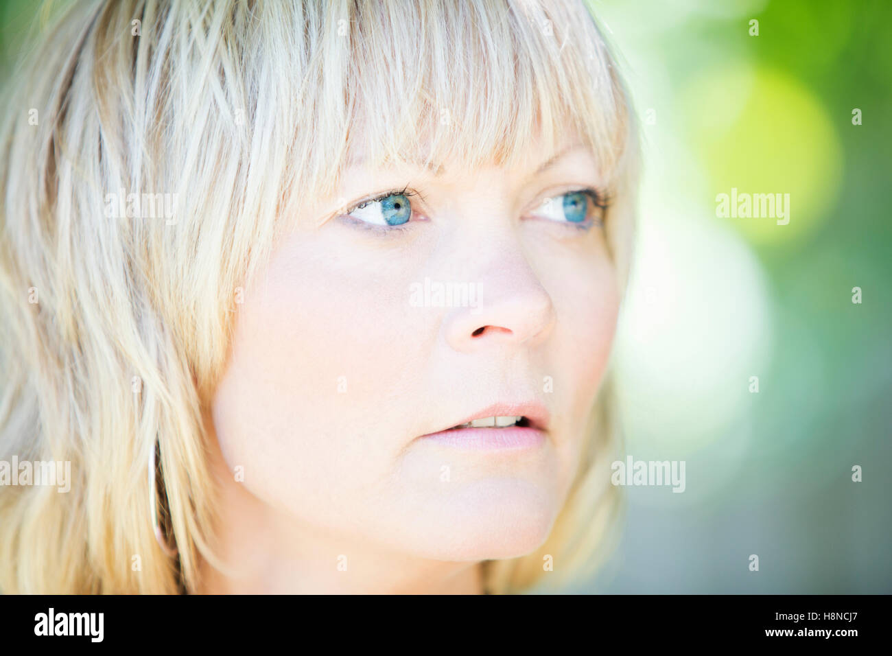 Portrait young beautiful woman close hi-res stock photography and ...