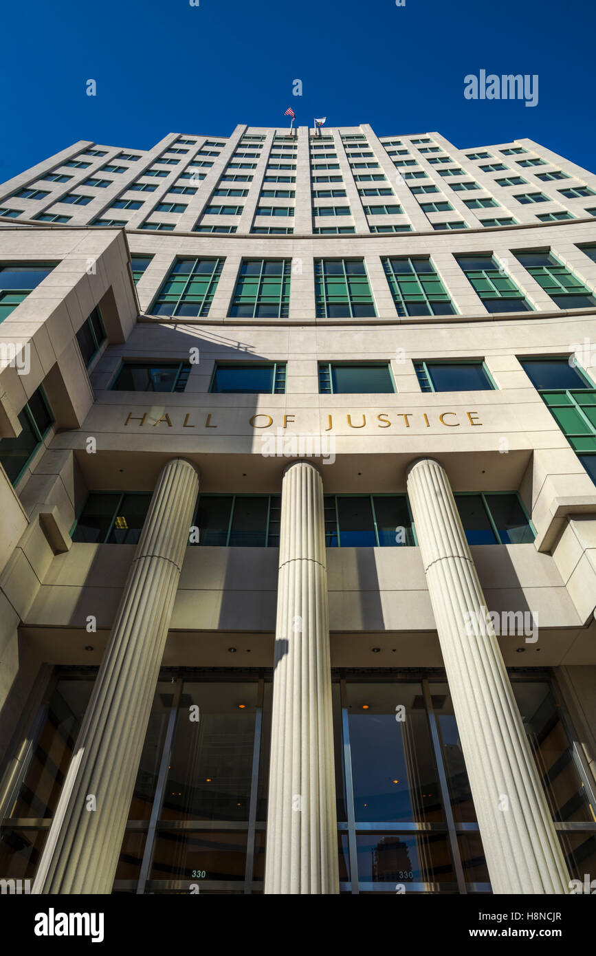 Hall of Justice building, Downtown San Diego, California, USA Stock ...