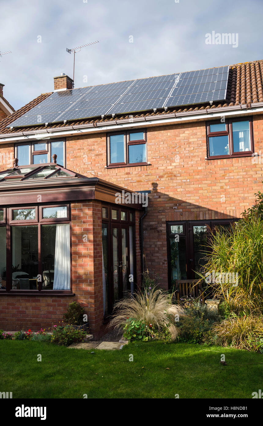 Back rear solar panels hi-res stock photography and images - Alamy