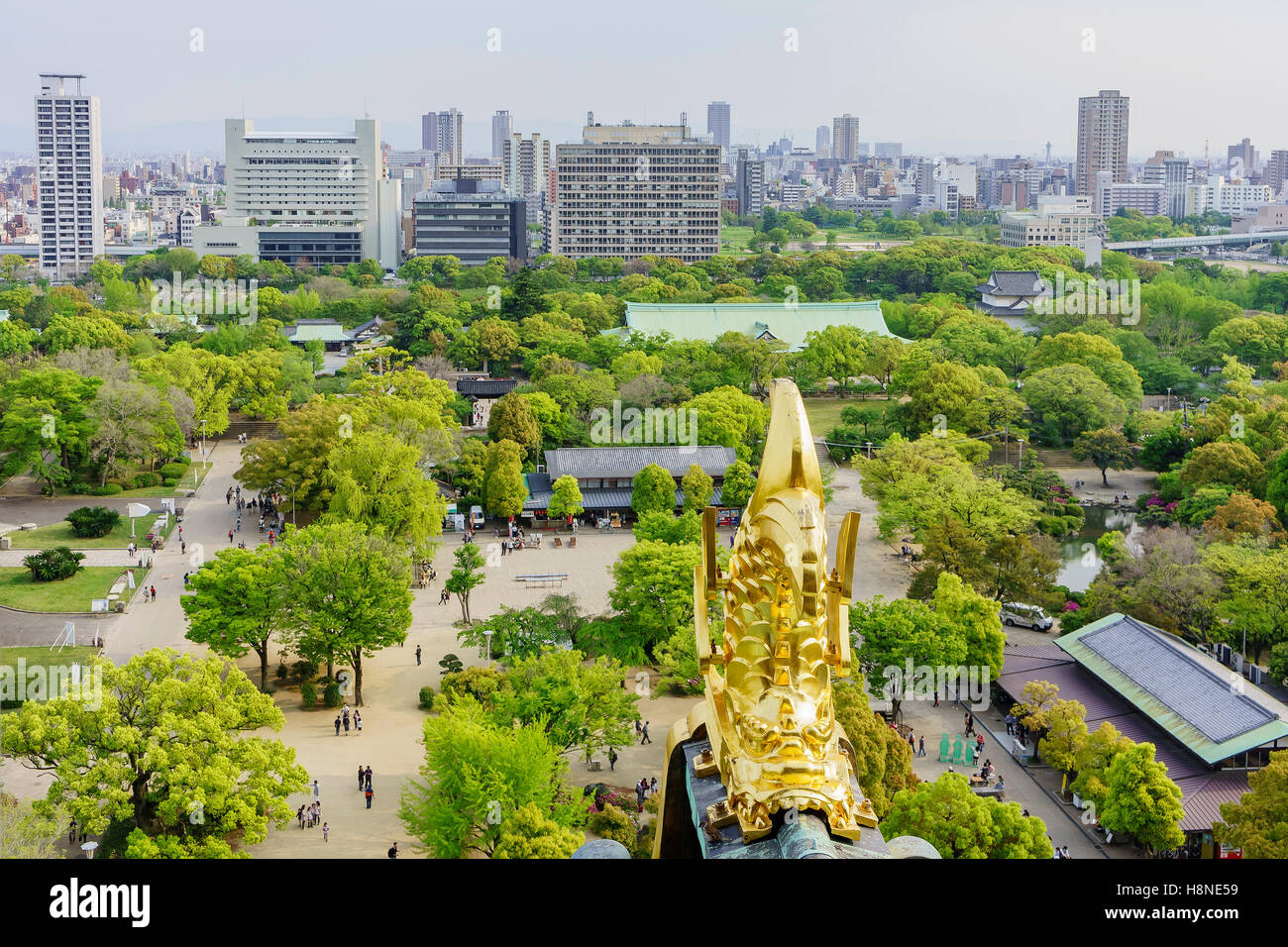 Castle garden aerial view hi-res stock photography and images - Alamy