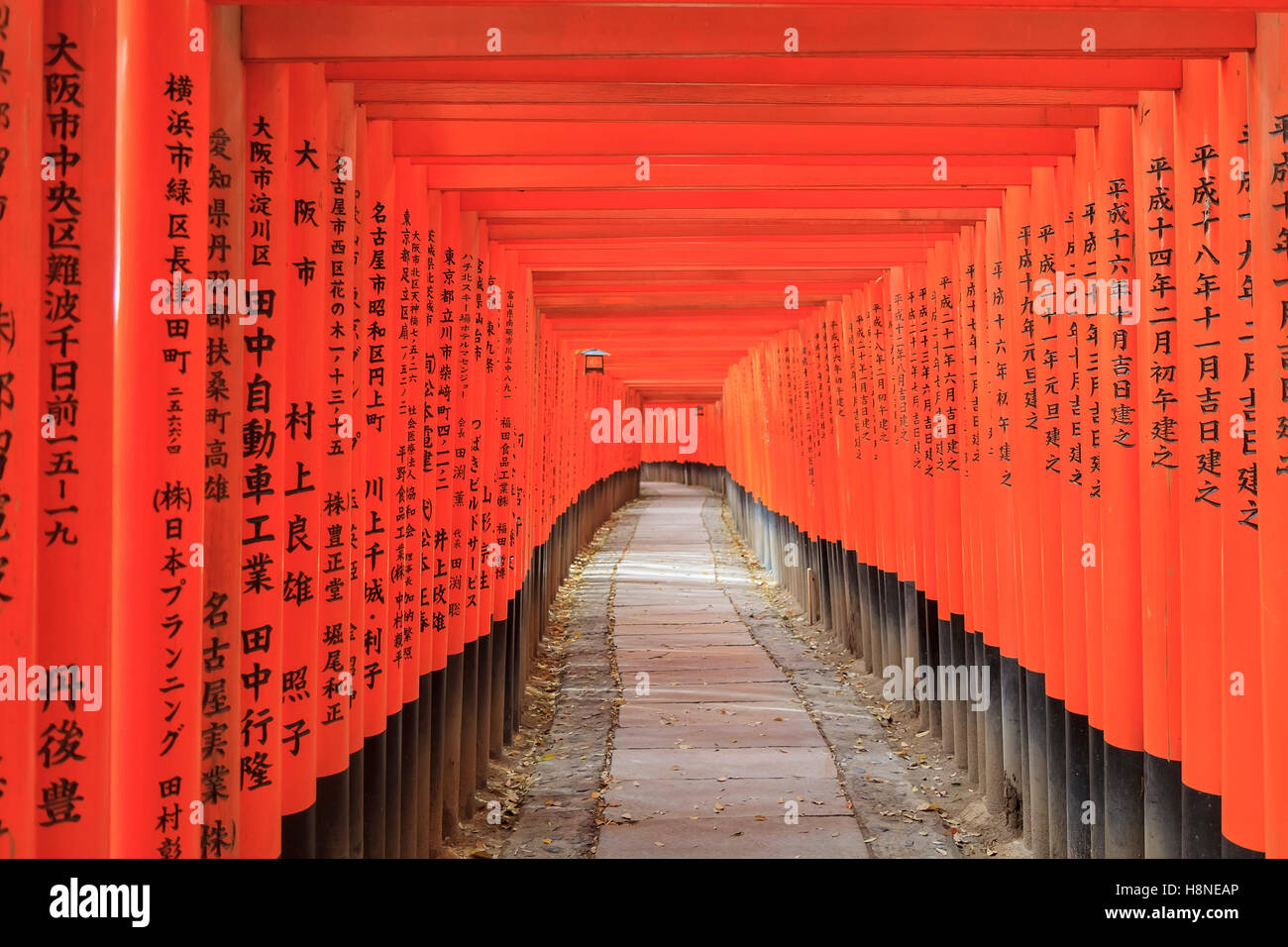 The famous Fushimi Inari-taisha in Fushimi-ku, Kyoto, Japan Stock Photo ...