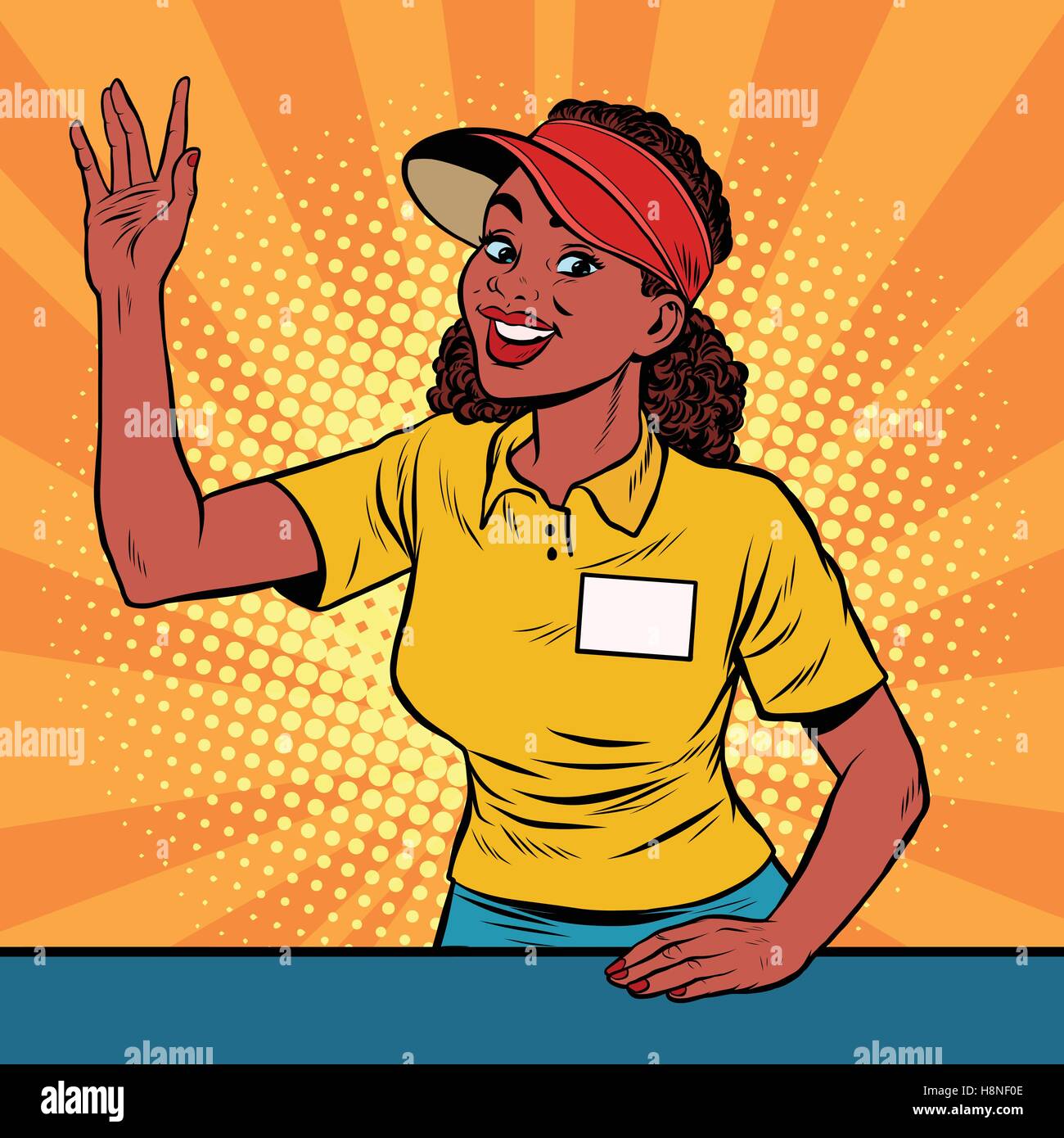 Restaurant manager Stock Vector Images - Alamy