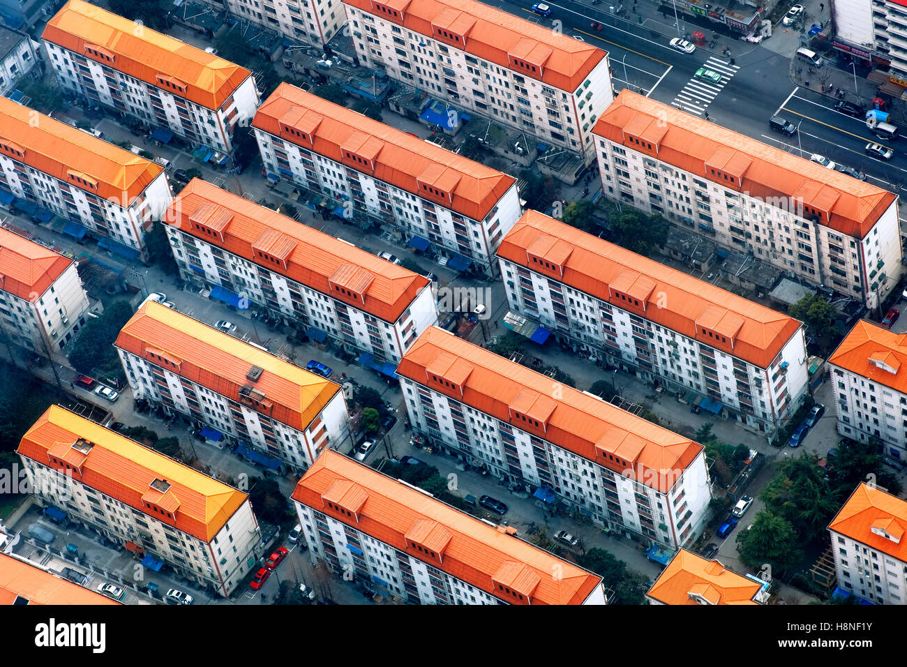 Overview of Pudong in Shanghai Stock Photo - Alamy