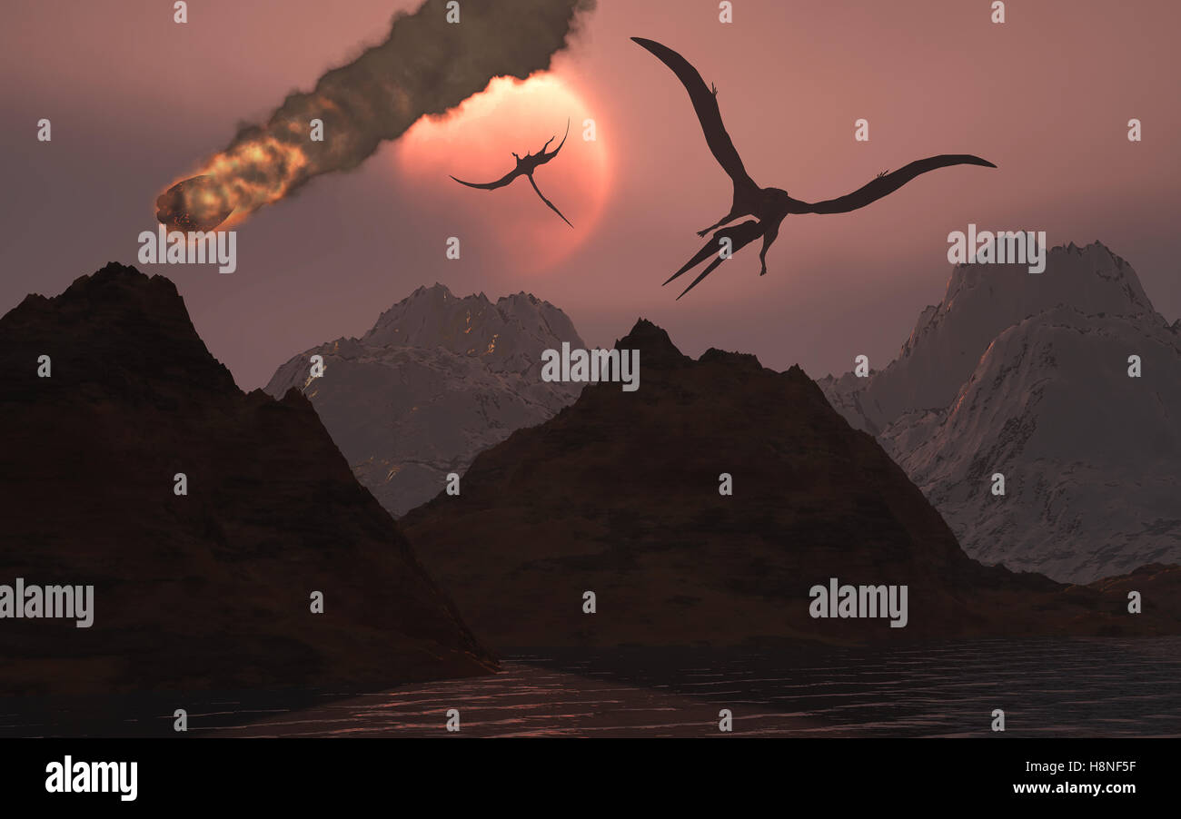 The Paleogene Extinction Event Stock Photo - Alamy