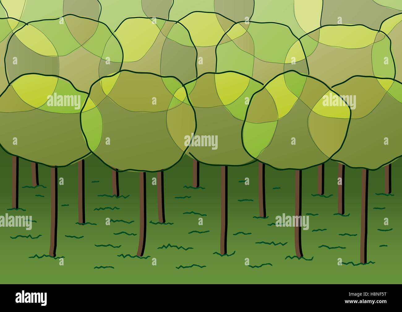 group of trees Stock Vector Image & Art - Alamy