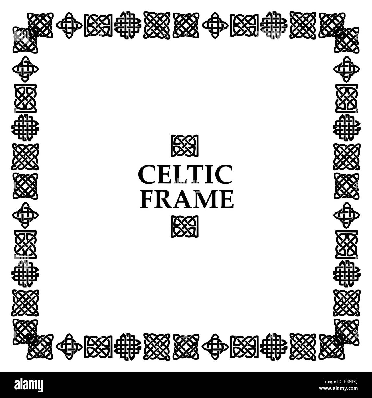 Celtic knot square frame Stock Vector Image & Art - Alamy