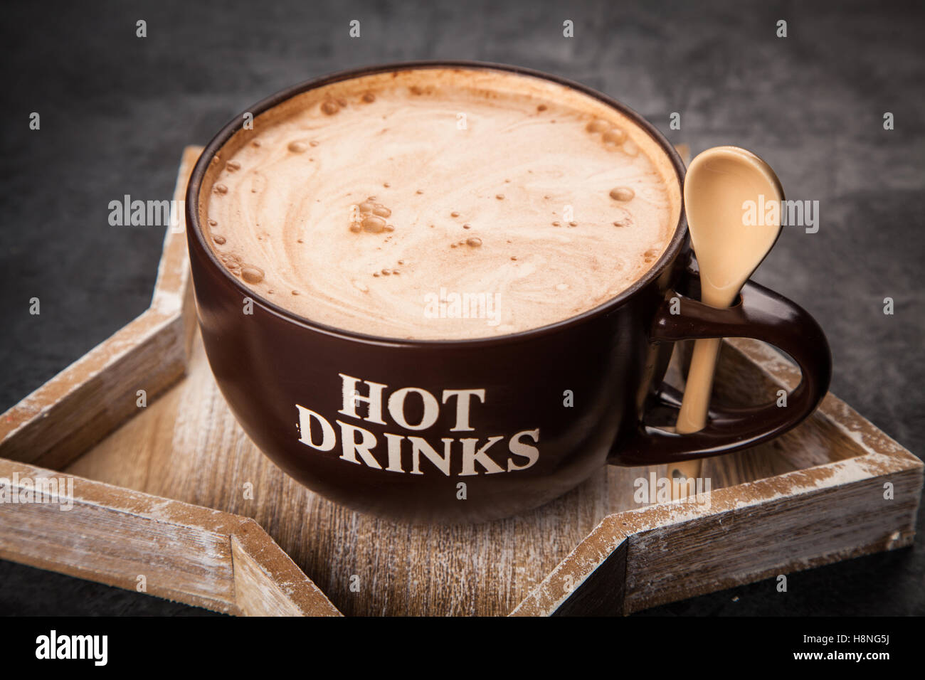 Cup of hot chocolate Stock Photo - Alamy