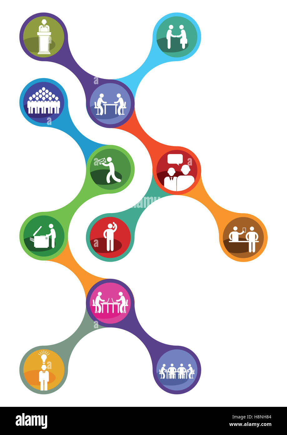 Team management icon hi-res stock photography and images - Alamy