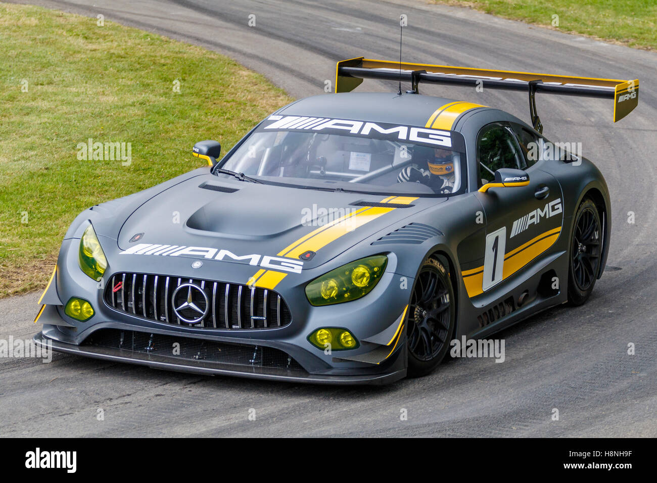 2016 Mercedes AMG GT3 R sportscar at the 2016 Goodwood Festival of ...