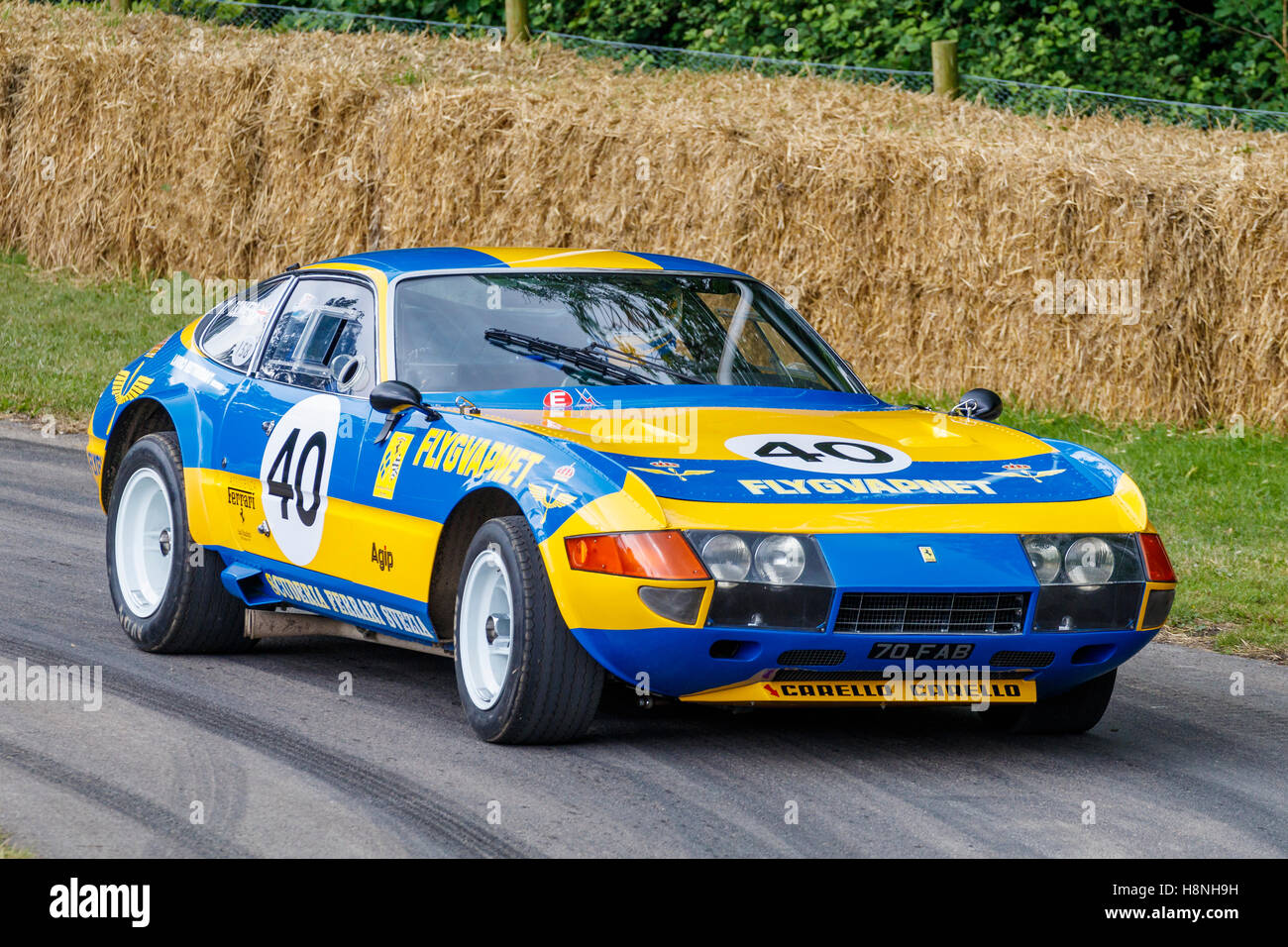 1970 Ferrari 365 GTB/4 with driver Tim Summers at the 2016 Goodwood ...