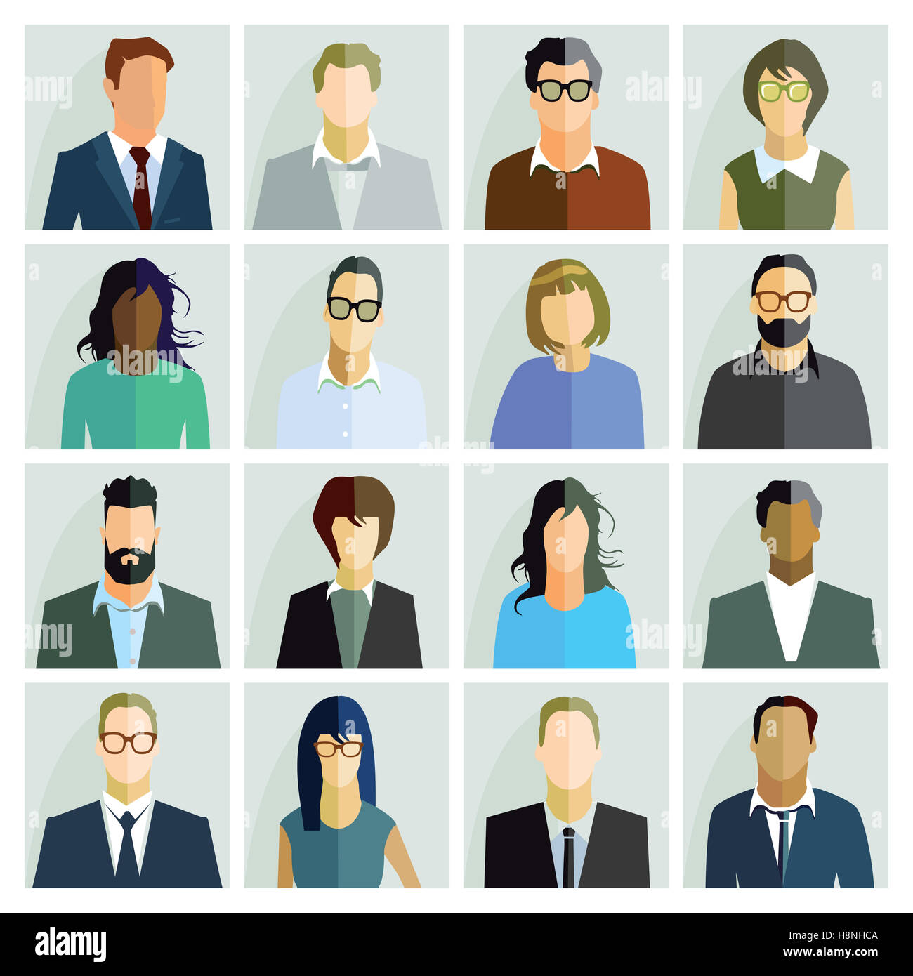 Portrait office workers man Cut Out Stock Images & Pictures - Alamy
