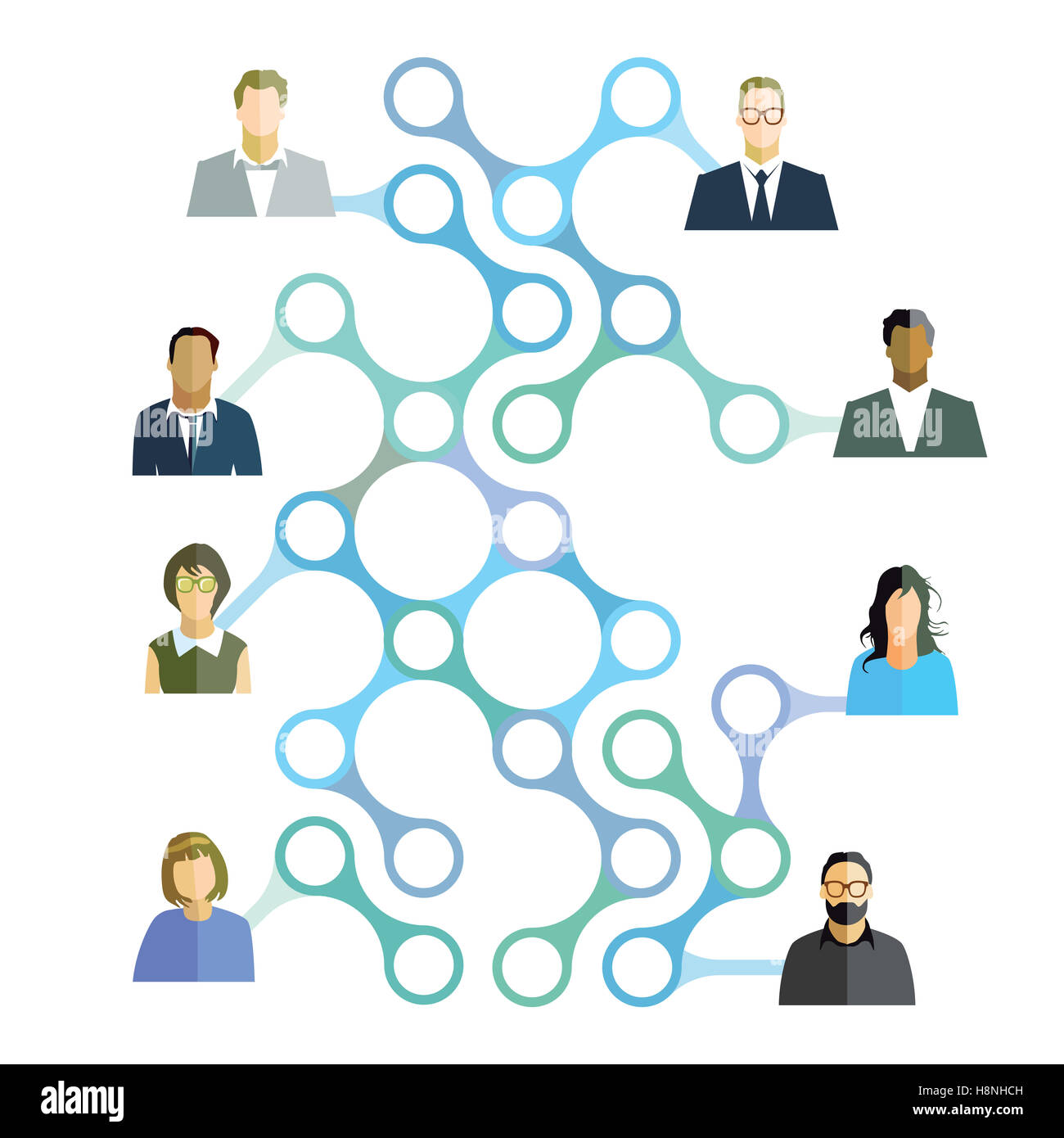 Team, connection, infographic, teamwork Stock Photo - Alamy