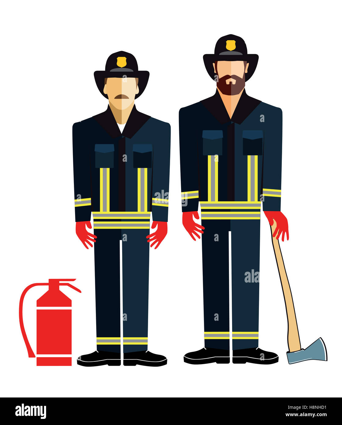 Fireman Cut Out Stock Images & Pictures - Alamy