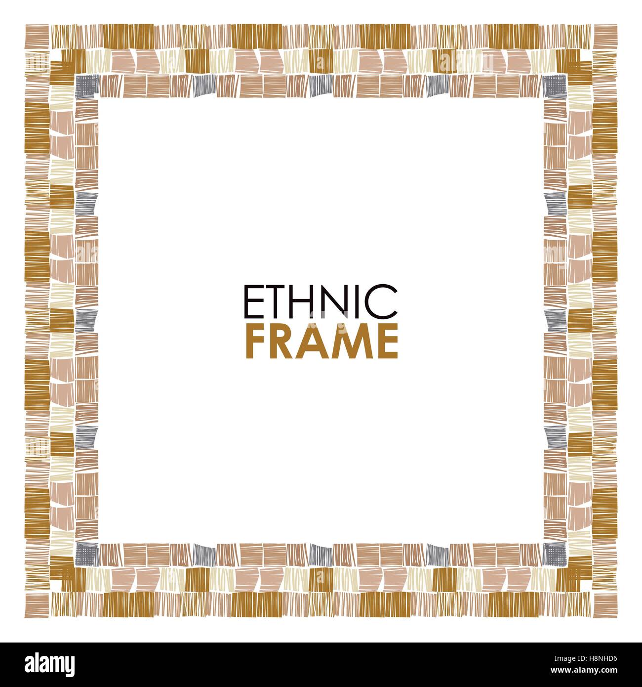 Ethnic vector frame Stock Vector Image & Art - Alamy