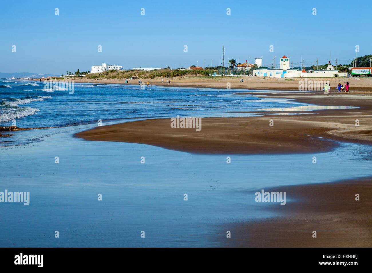 The Beach At Asilah, Morocco Stock Photo - Alamy