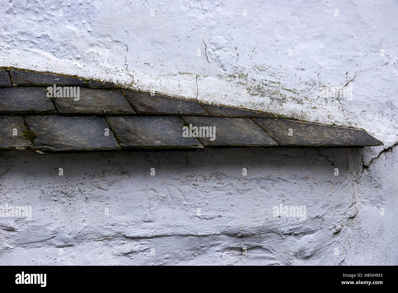 Abstract Feature Section of Wall in Fowey Stock Photo - Alamy