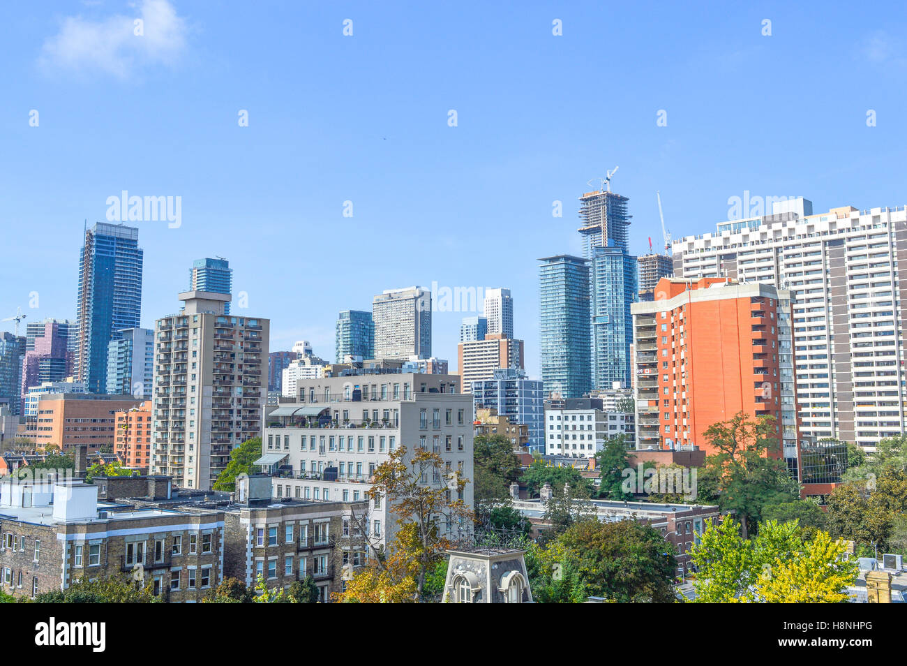 Residential buildings in downtown Toronto Ontario Canada Stock Photo ...