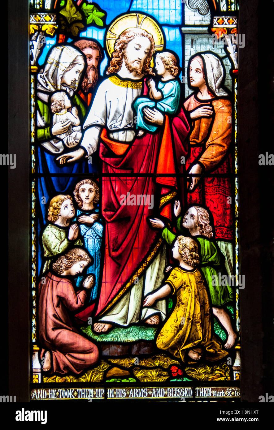 Jesus blessing the children hi-res stock photography and images - Alamy