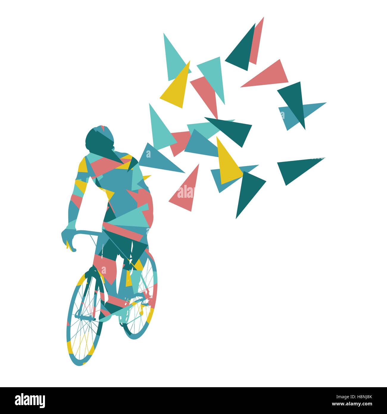 Cyclist professional racer vector background abstract concept ...