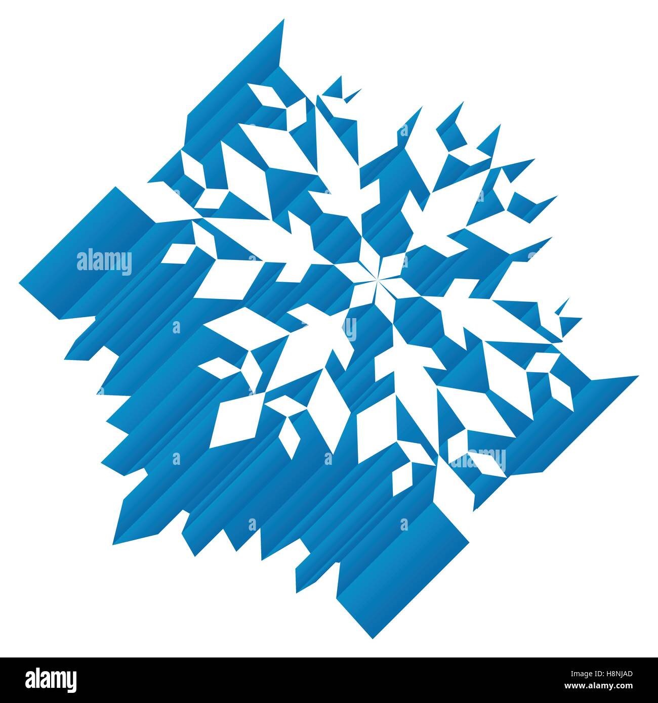 3d neon glow snowflake object hi-res stock photography and images - Alamy