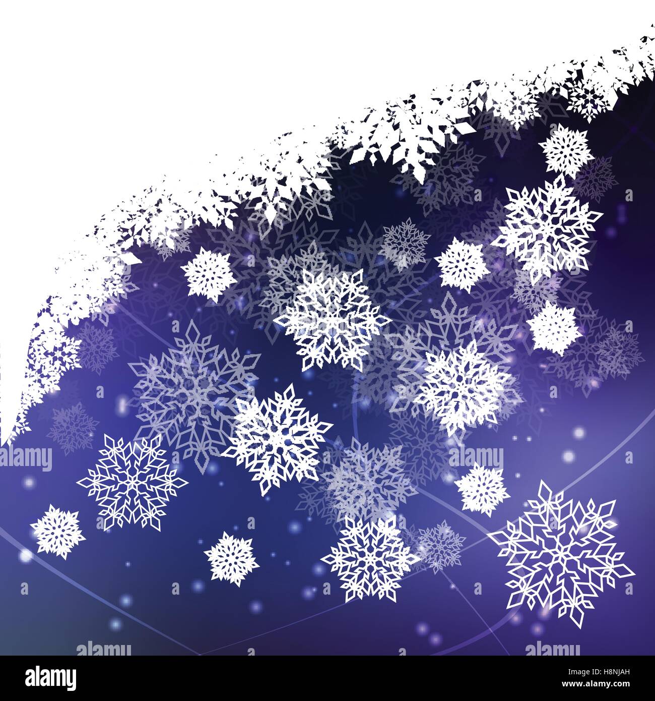 Snowflake violet vector background abstract winter concept Stock Vector ...