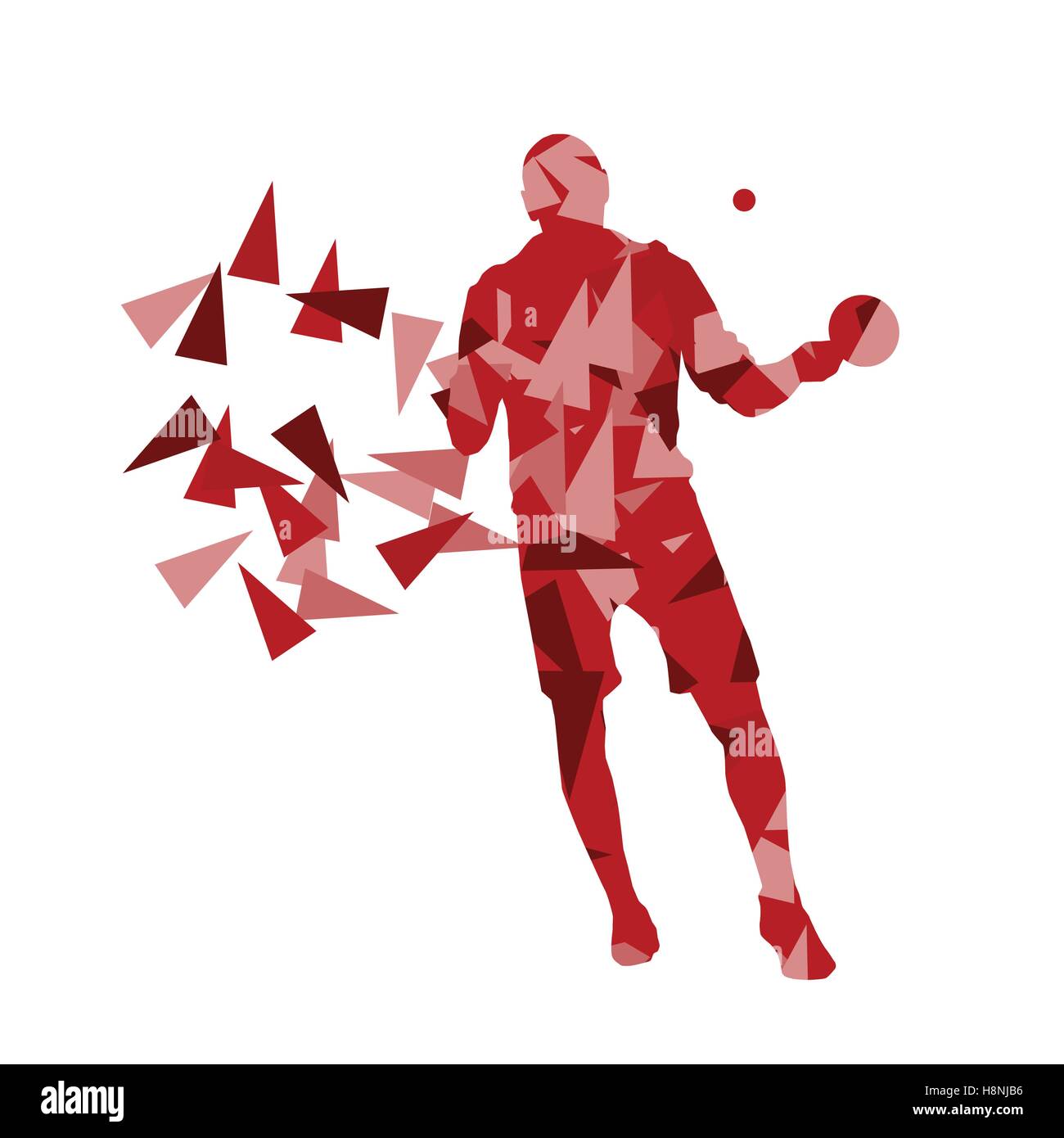 Table tennis player ping pong abstract vector background illustration ...