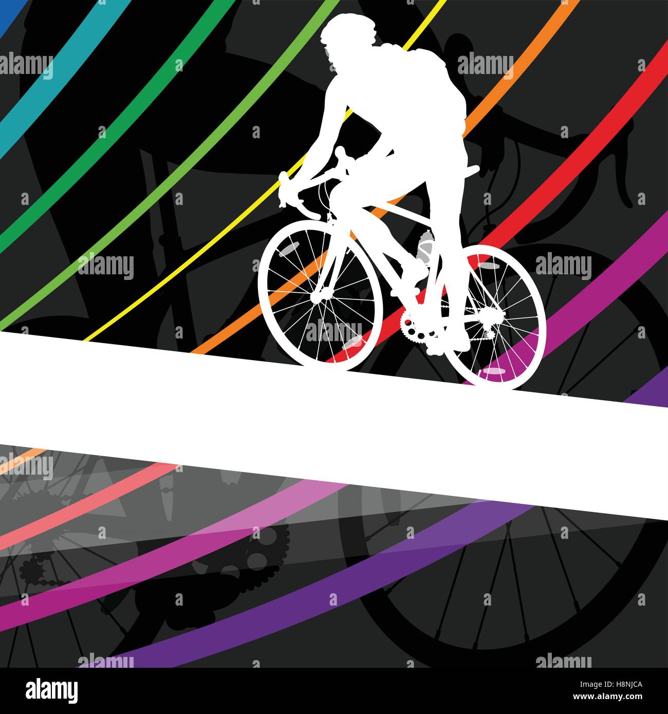 Cycling club riders Stock Vector Images - Alamy