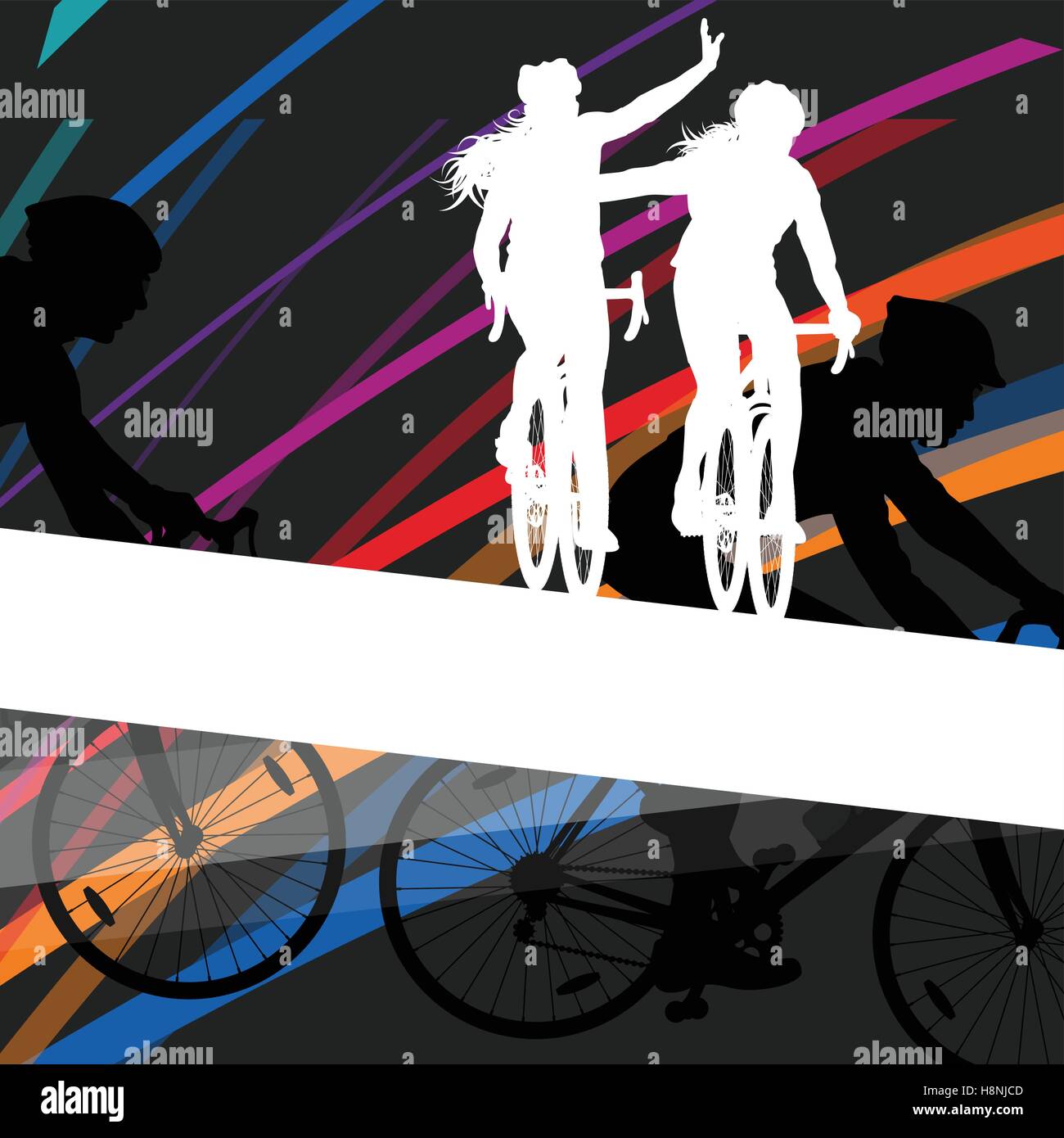 Cyclist touring club Stock Vector Images - Alamy