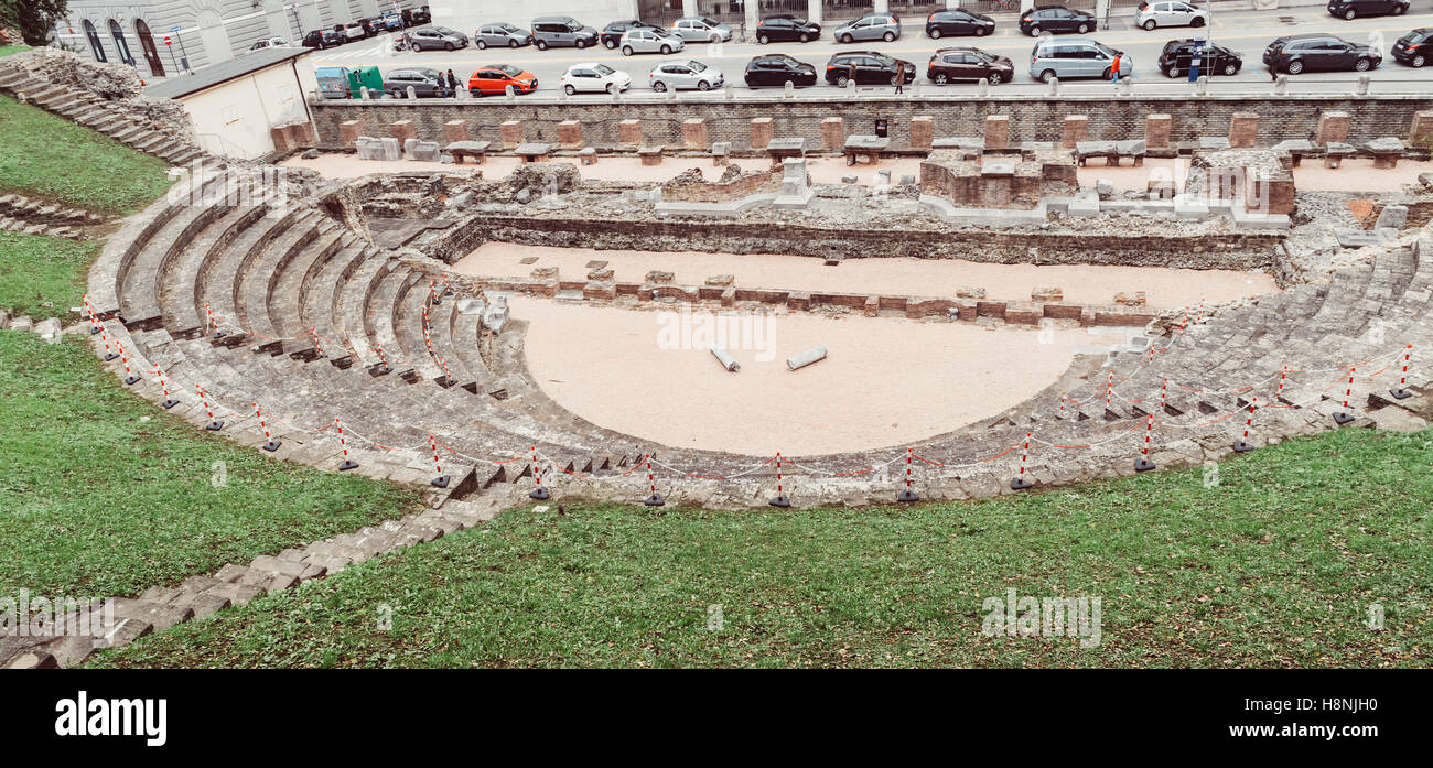 Roman Theater in Trieste, Italy in the Friuli-Venezia Giulia region ...