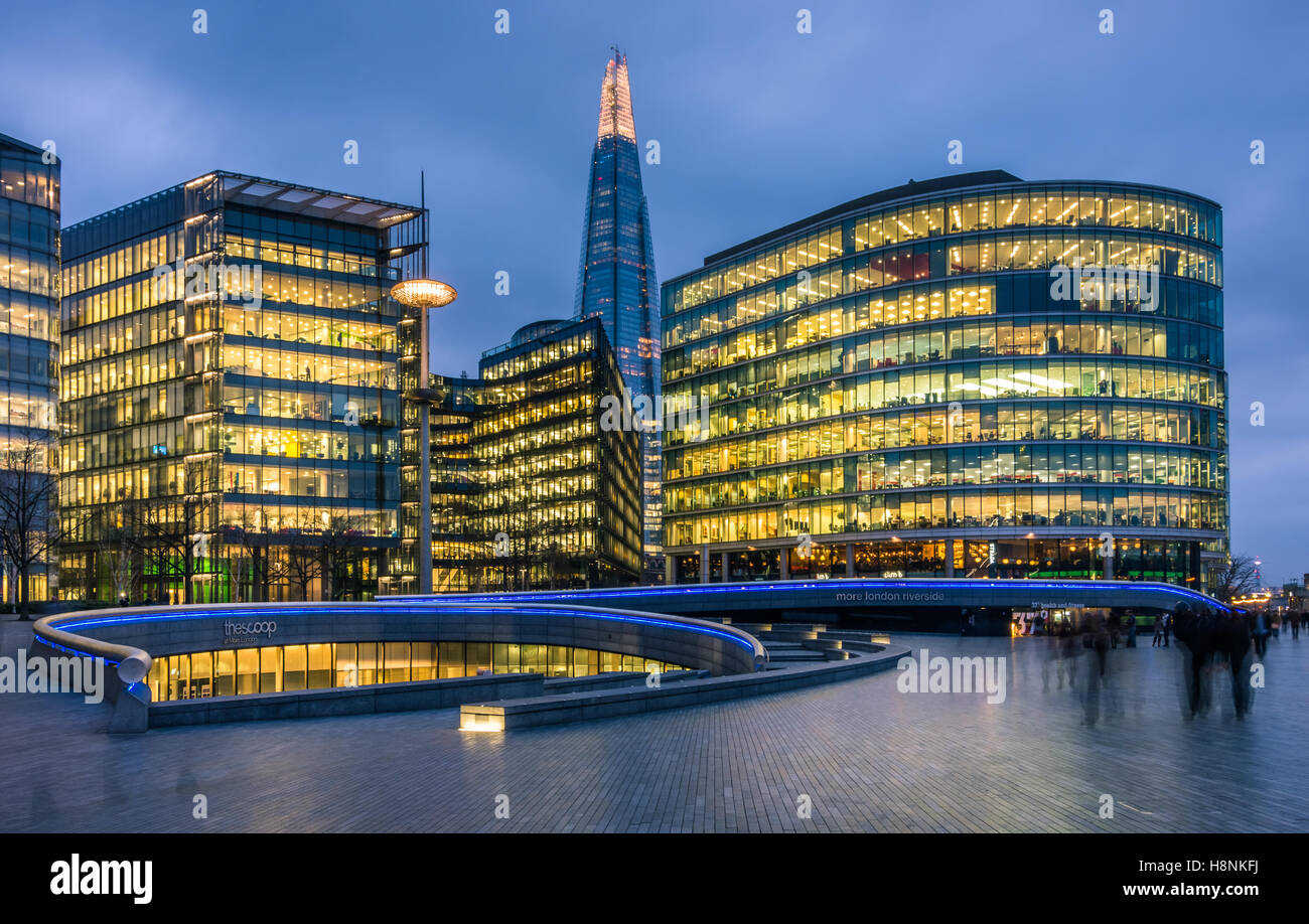 Dusk twilight blue hour evening lights building architecture hi-res ...