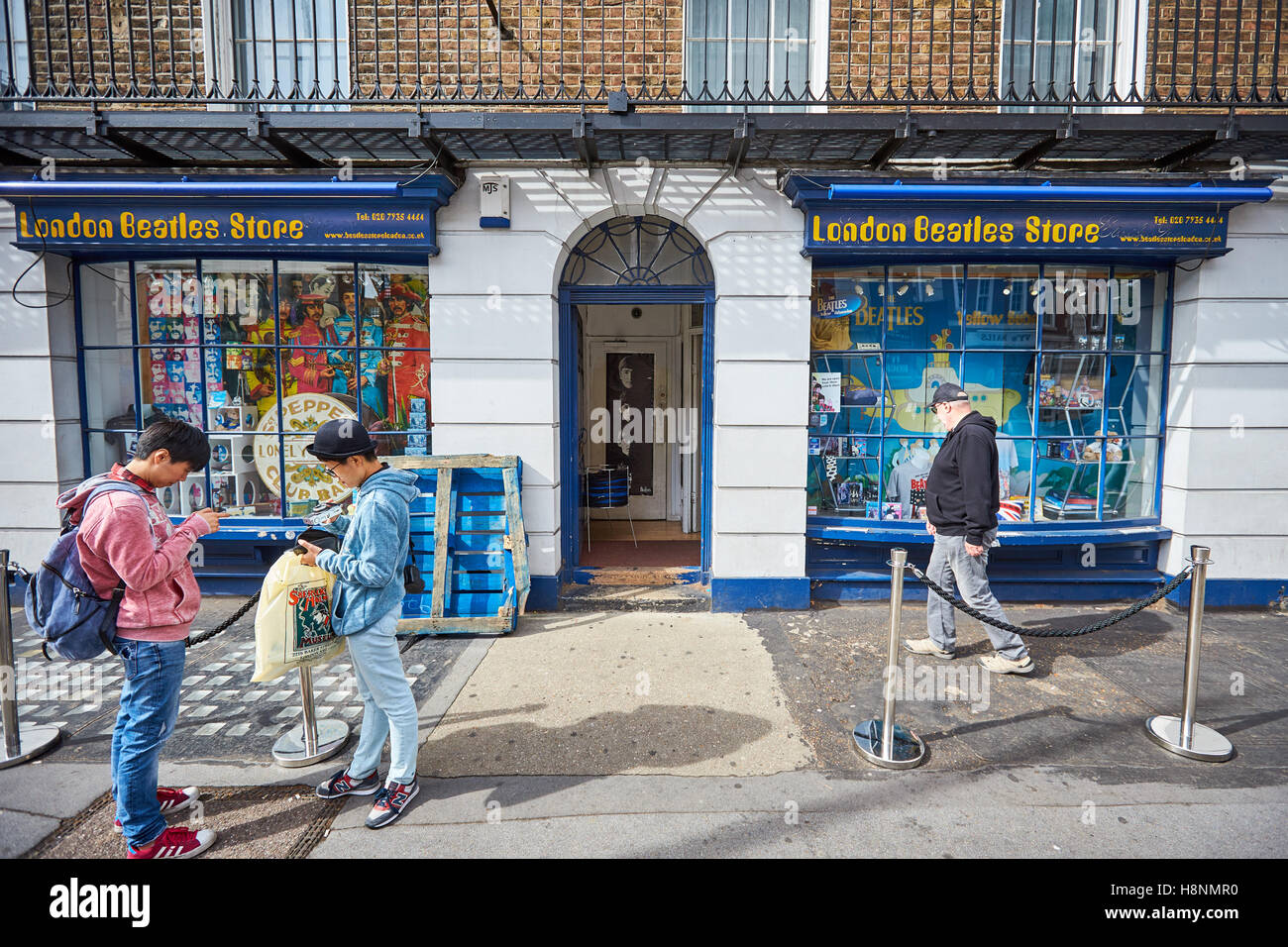 General view of the London Beatles Store in Baker Street, London Stock ...