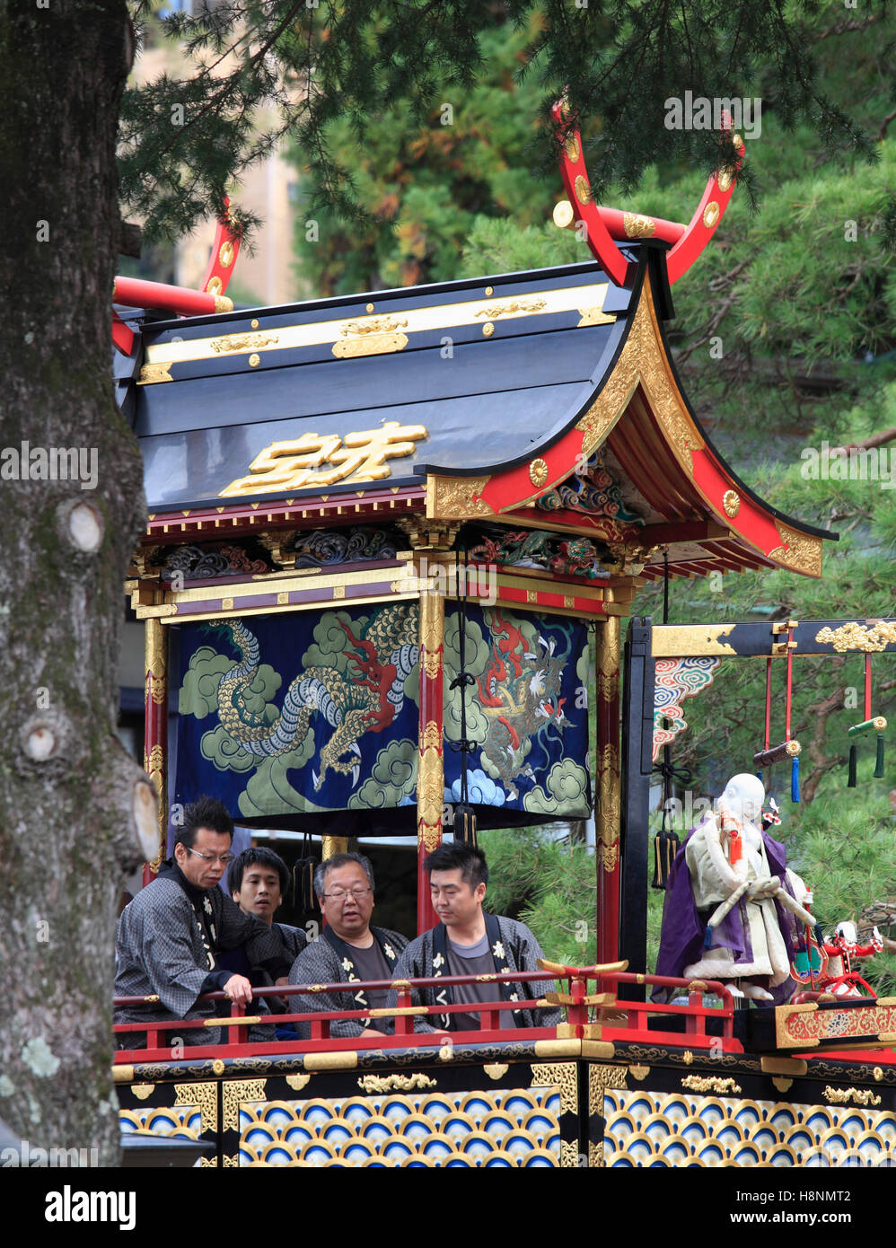 Japan, Gifu, Takayama, festival, karakuri doll performance Stock Photo ...