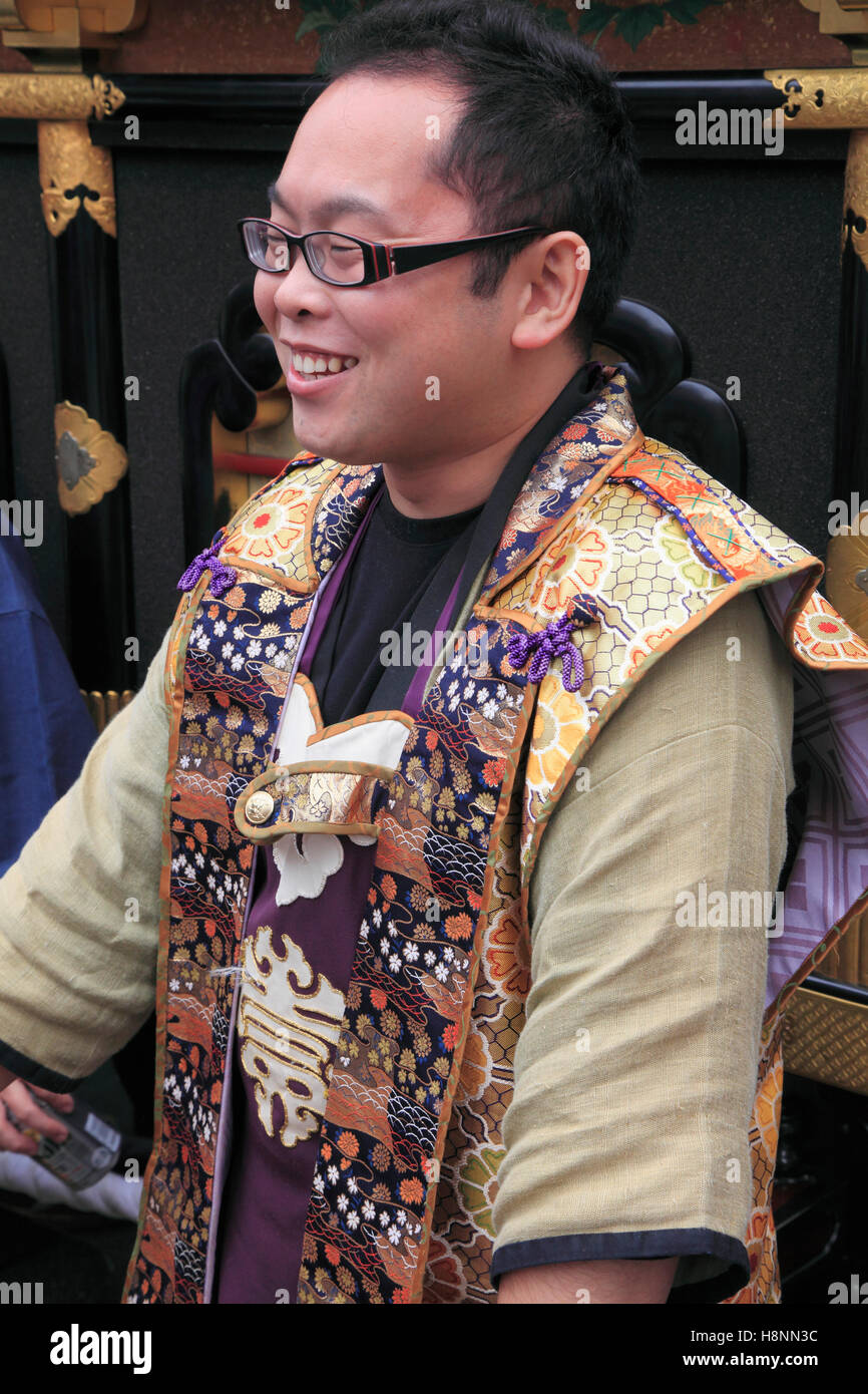 Japan, Gifu, Takayama, festival, people, man, portrait Stock Photo - Alamy