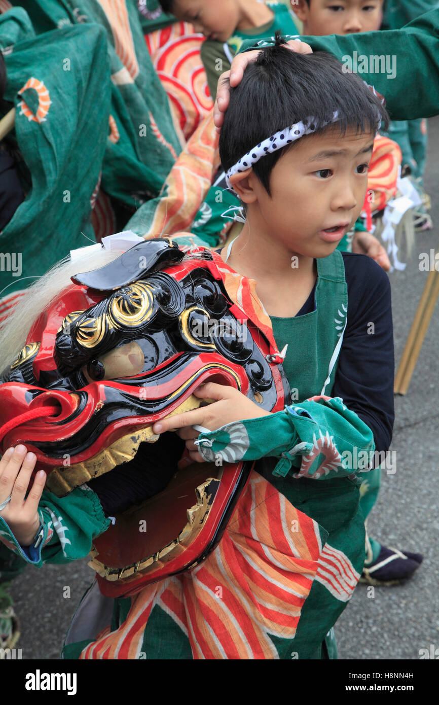 Japan, Gifu, Takayama, festival, procession, people, boy Stock Photo - Alamy
