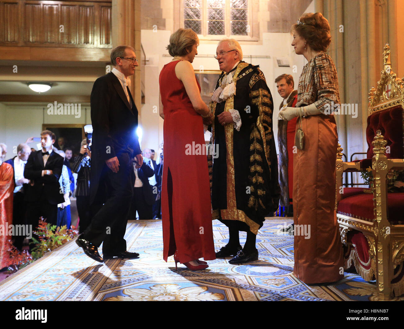 New Lord Mayor of the City of London Alderman Andrew Parmley and wife ...