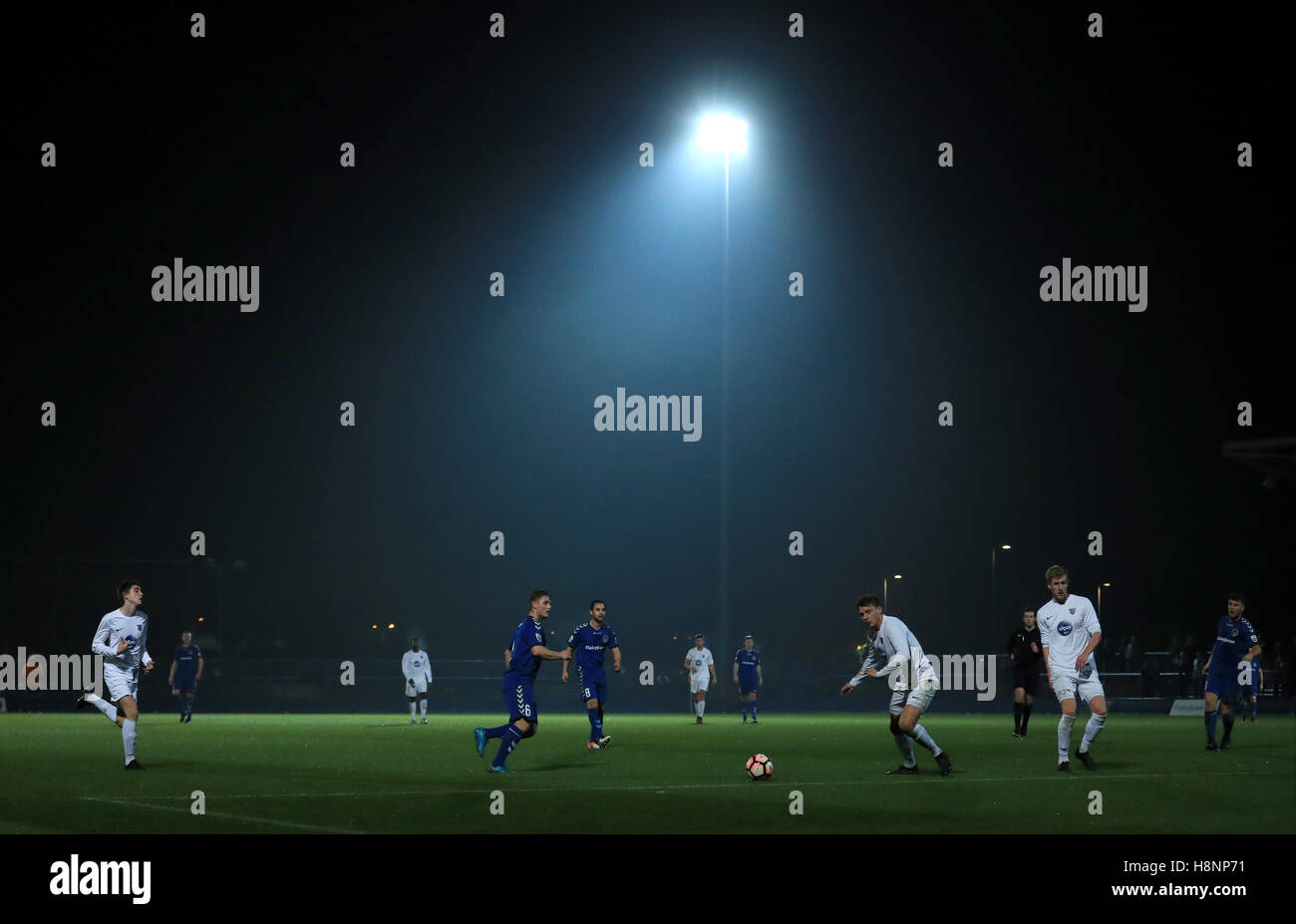 A general view of the match in action during the Emirates FA Cup, First ...