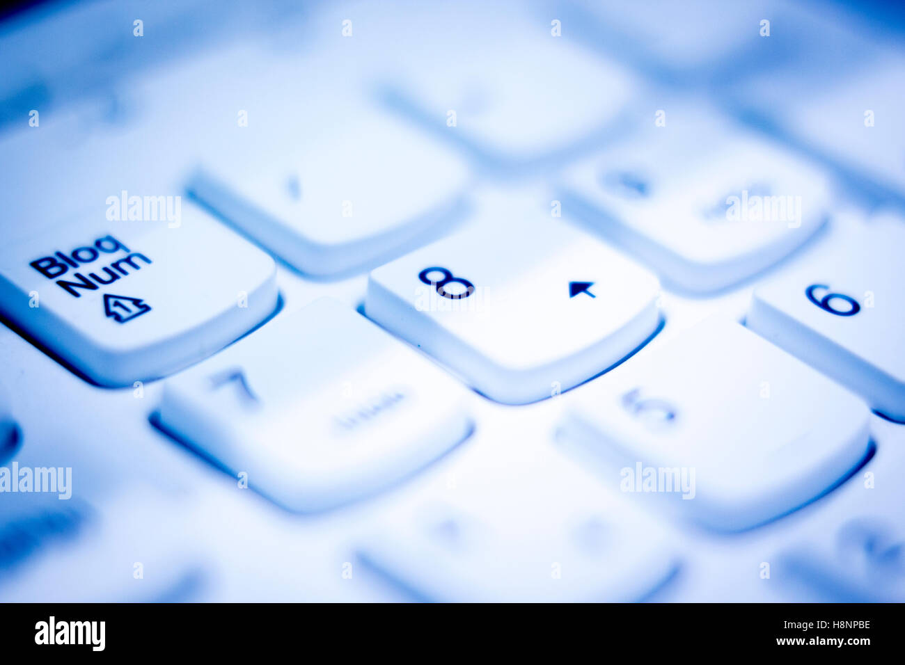 Personal computer pc external keyboad keys in Spanish format keypad ...