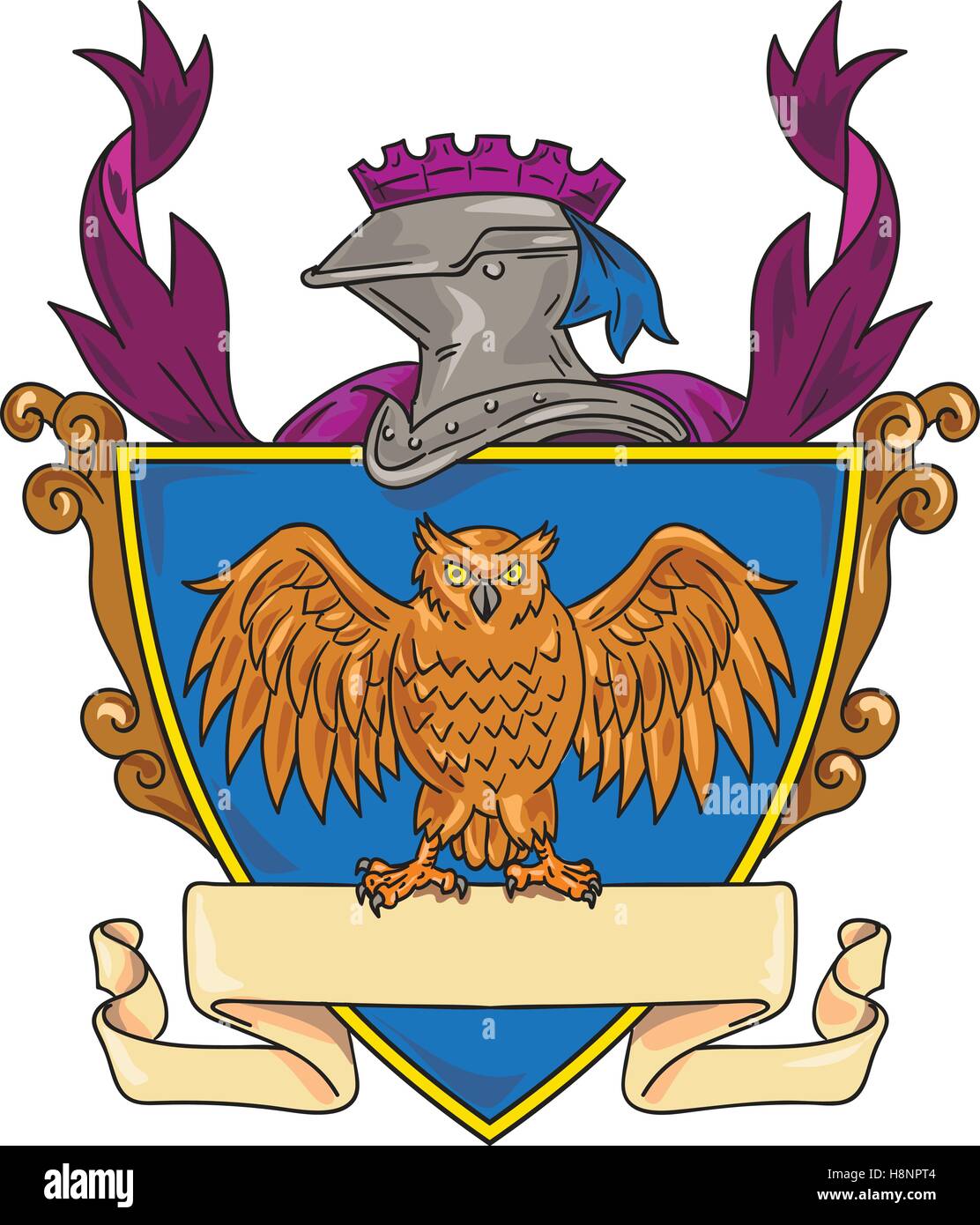 Knight owl Stock Vector Images - Alamy