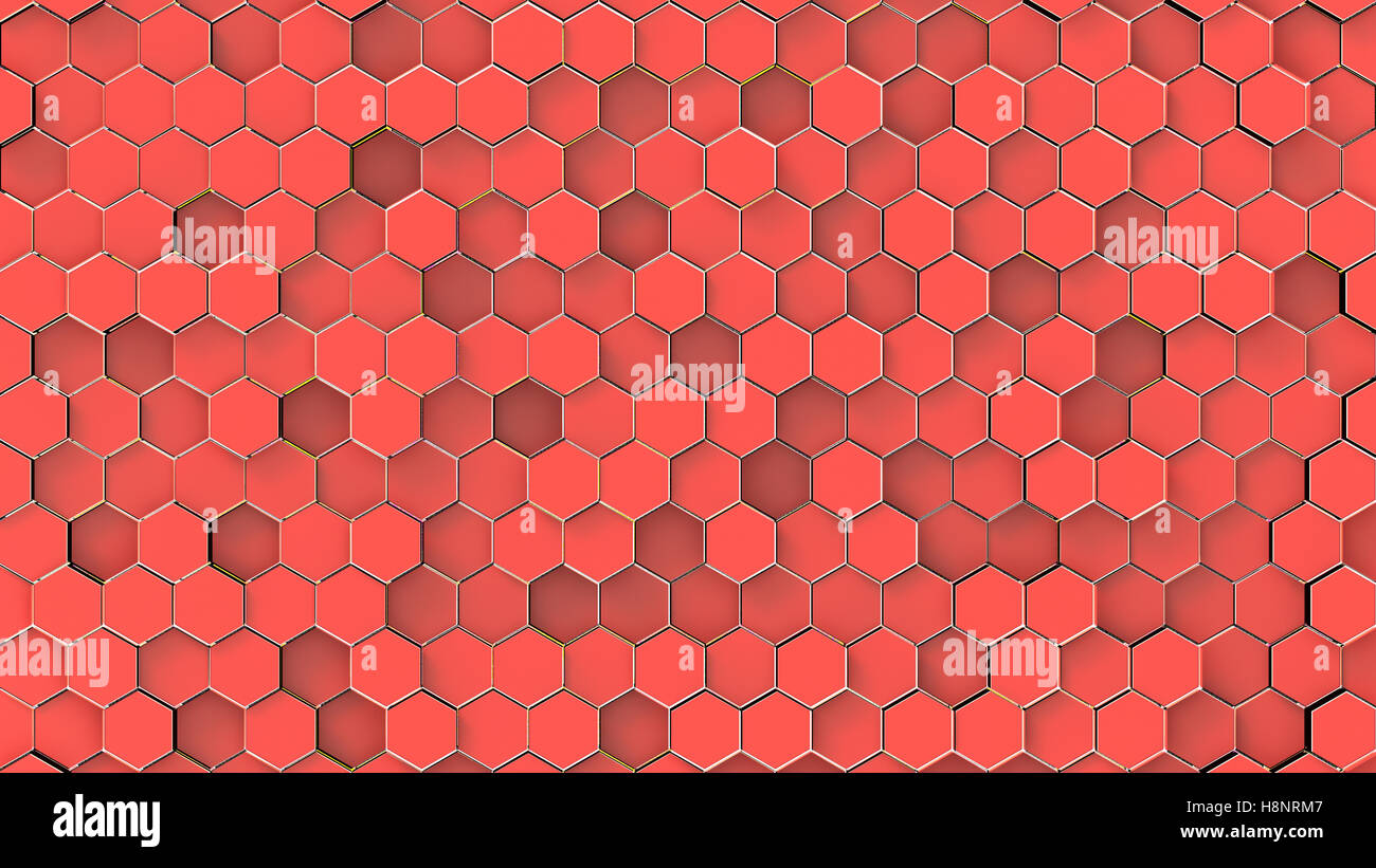 The 3d rendering colorful hexagon pattern with nice color Stock Photo ...