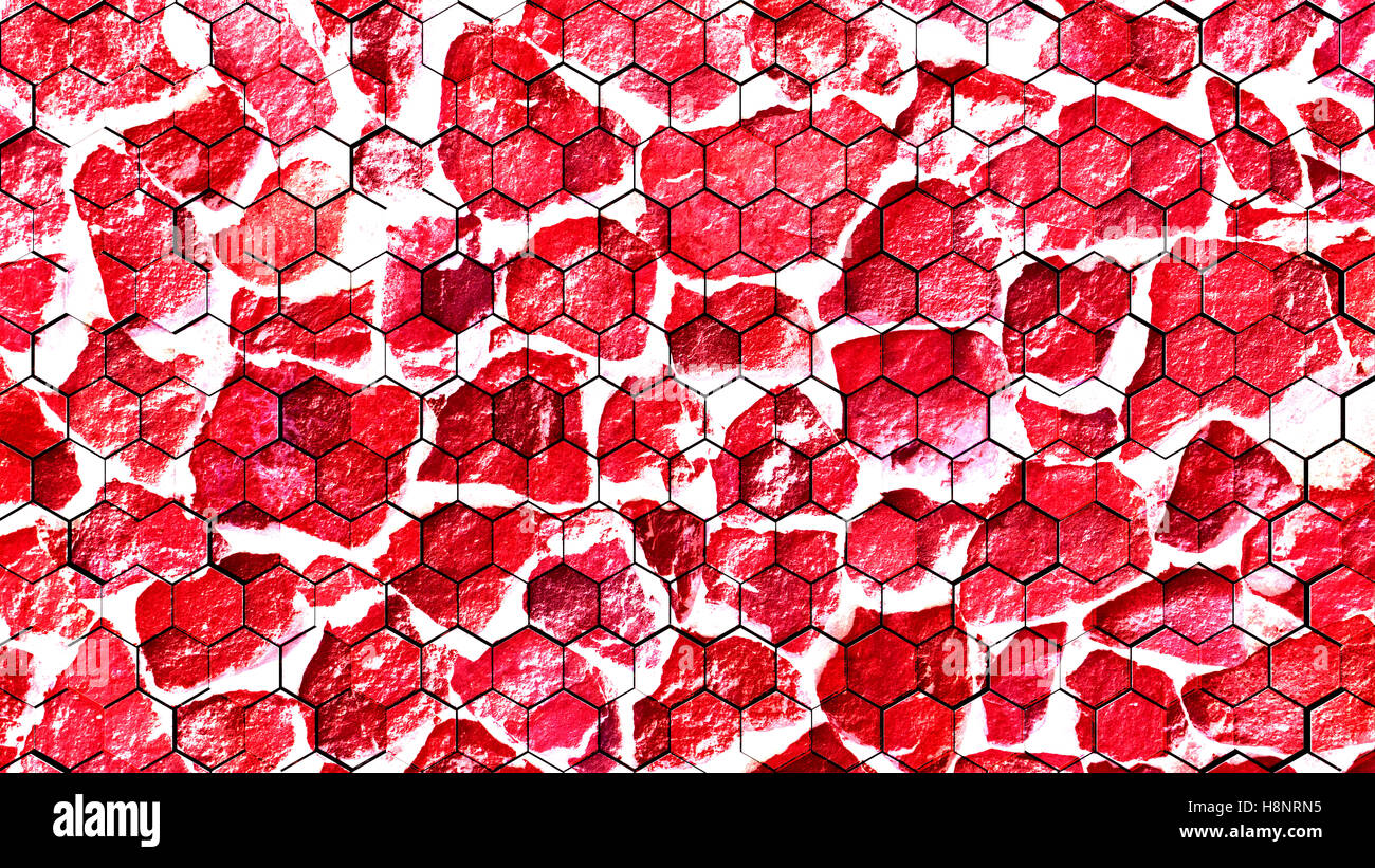 The 3d rendering colorful hexagon pattern with nice color Stock Photo ...